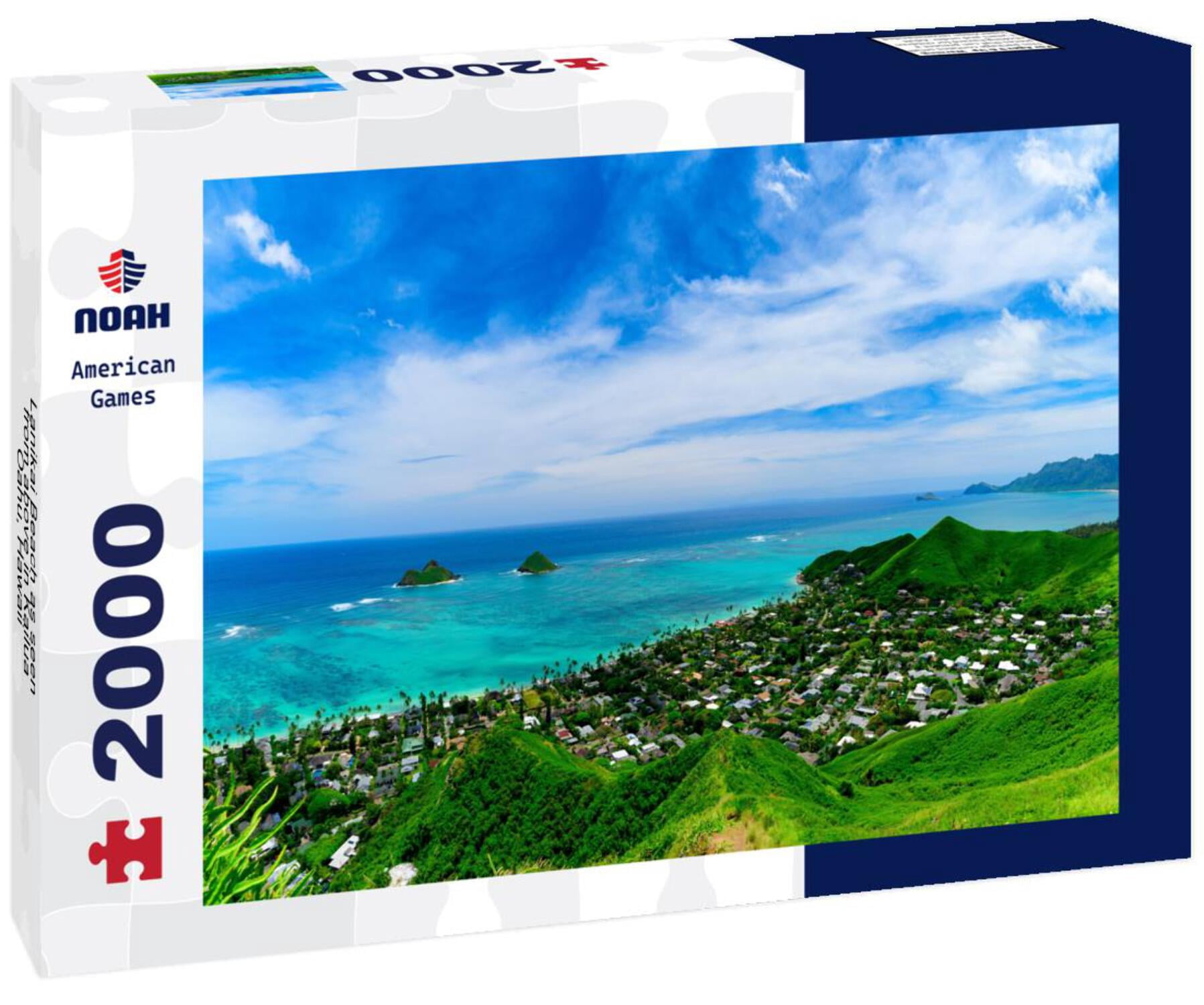 Noah Jigsaw Puzzle Lanikai Beach as seen from above in Kailua, Oahu ...