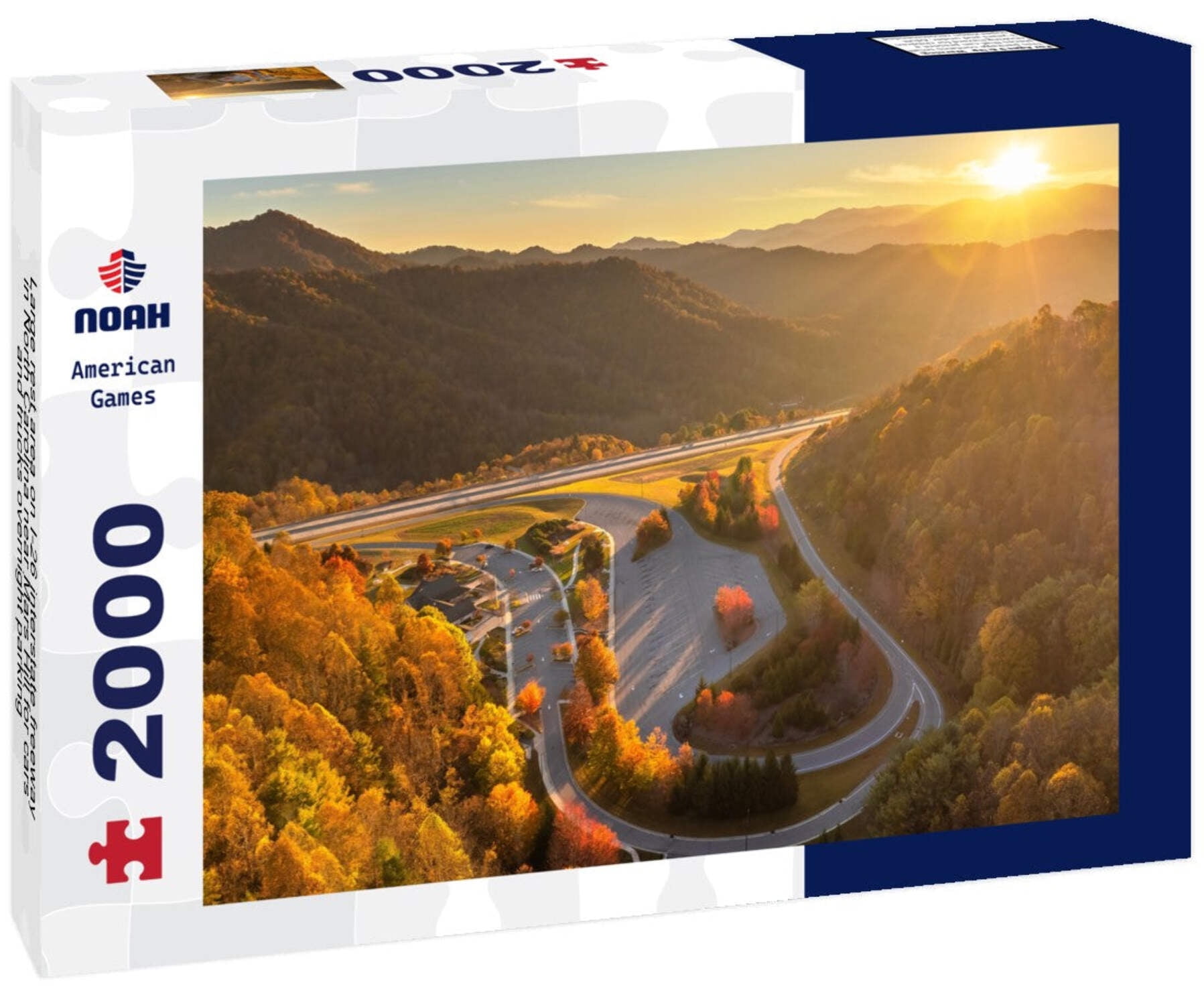 Noah Jigsaw Puzzle Large rest area on I-26 interstate freeway in North ...