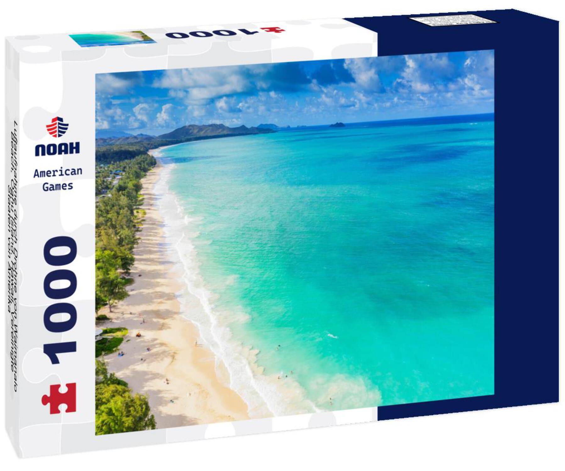 Noah Jigsaw Puzzle Luftaufnahme durch Drohne von Waimanalo Beach, Oahu ...