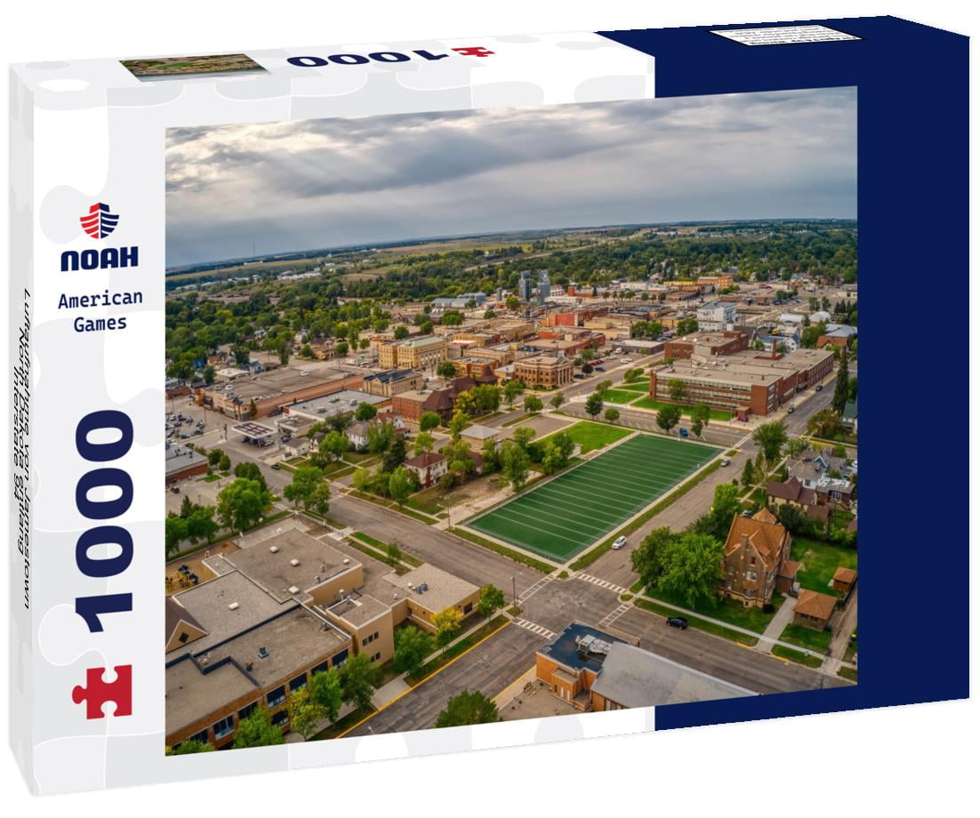 Noah Jigsaw Puzzle Luftaufnahme von Jamestown, North Dakota entlang ...