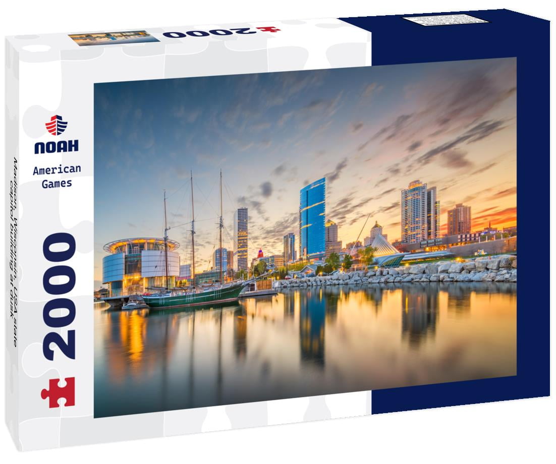 Noah Jigsaw Puzzle Madison, Wisconsin, USA state capitol building at ...