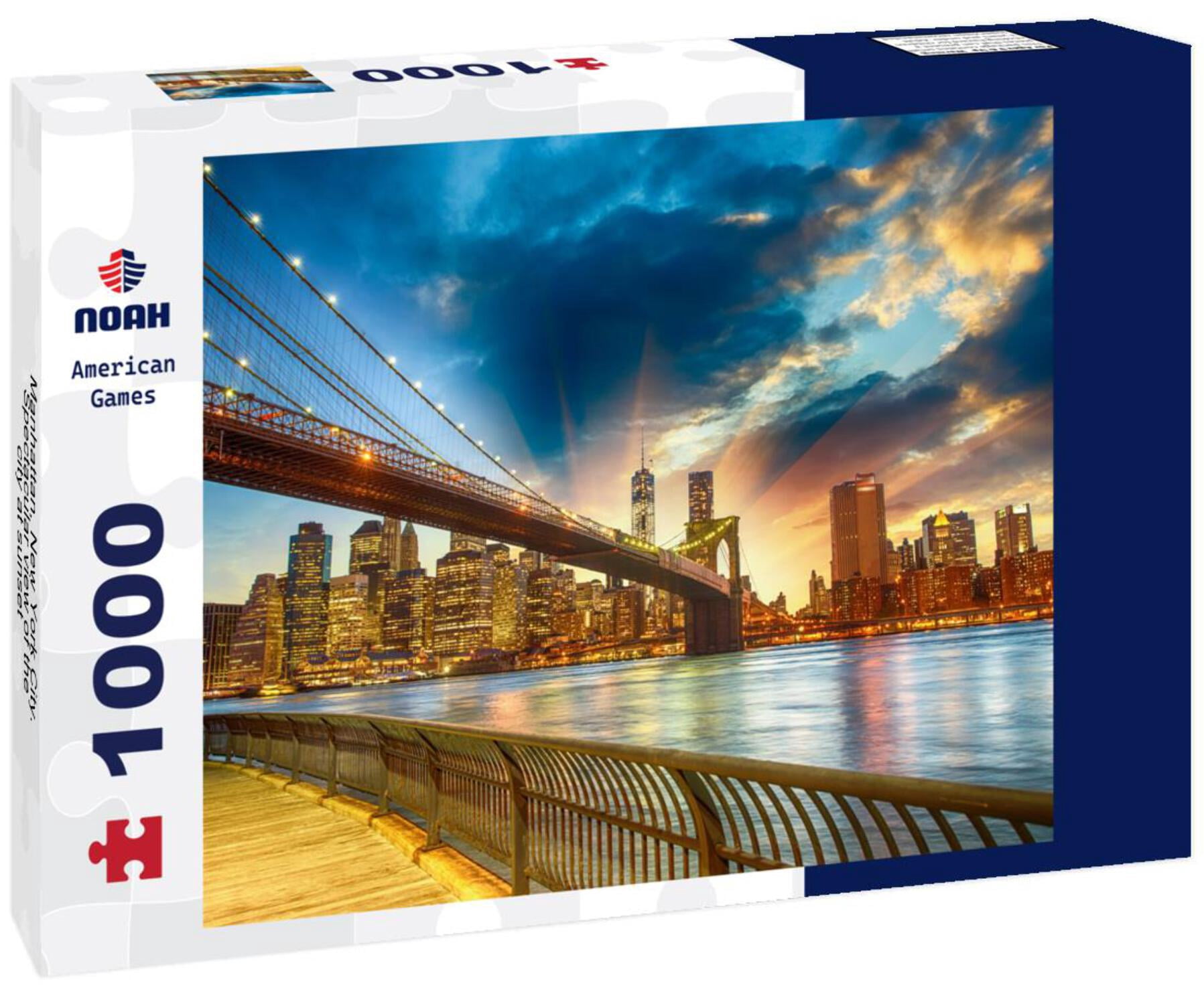 Noah Jigsaw Puzzle Manhattan, New York City. Spectacular view of the ...
