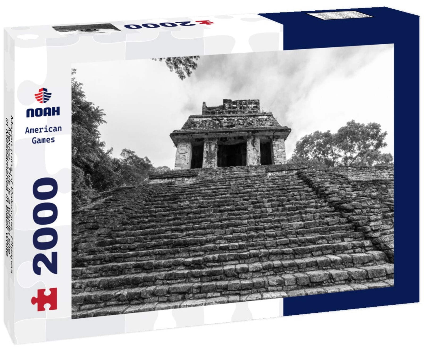 Noah Jigsaw Puzzle Mayan ruins of Palenque, Chiapas, Mexico. This is a ...