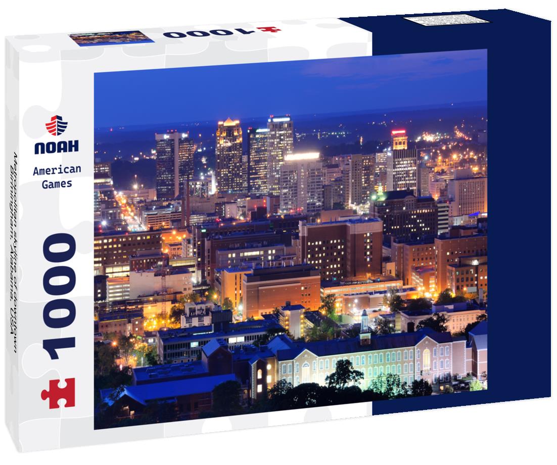 Noah Jigsaw Puzzle Metropolitan skyline of downtown Birmingham, Alabama ...