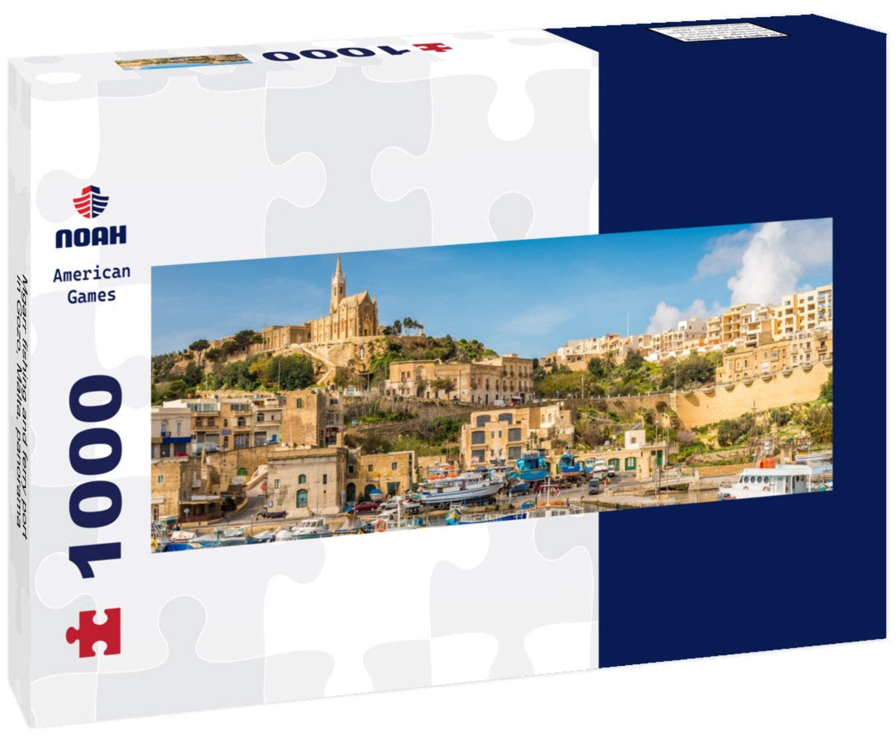 Noah Jigsaw Puzzle Mgarr fishing and ferry port in Gozo, Malta ...