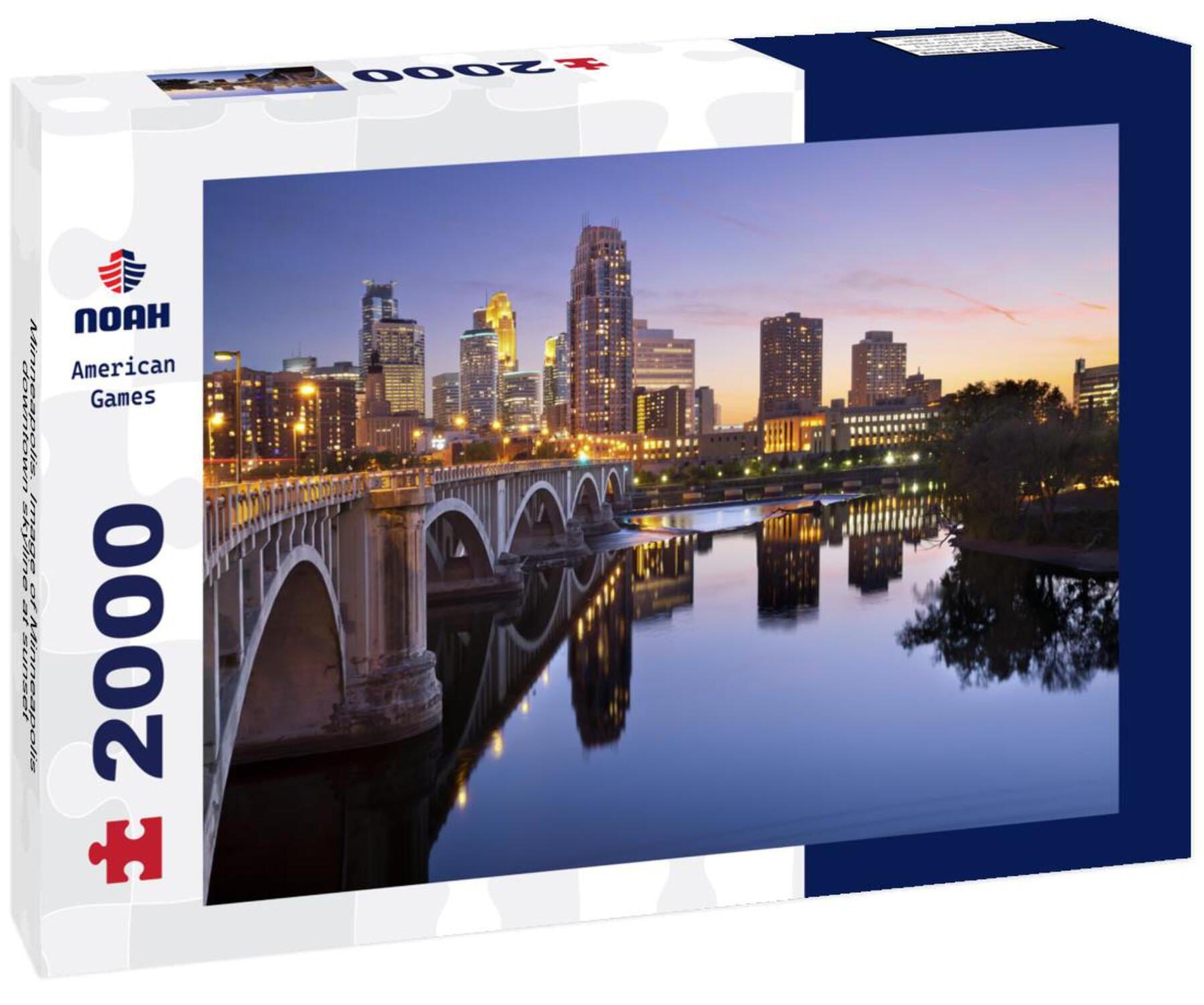 Noah Jigsaw Puzzle Minneapolis. Image of Minneapolis downtown skyline ...