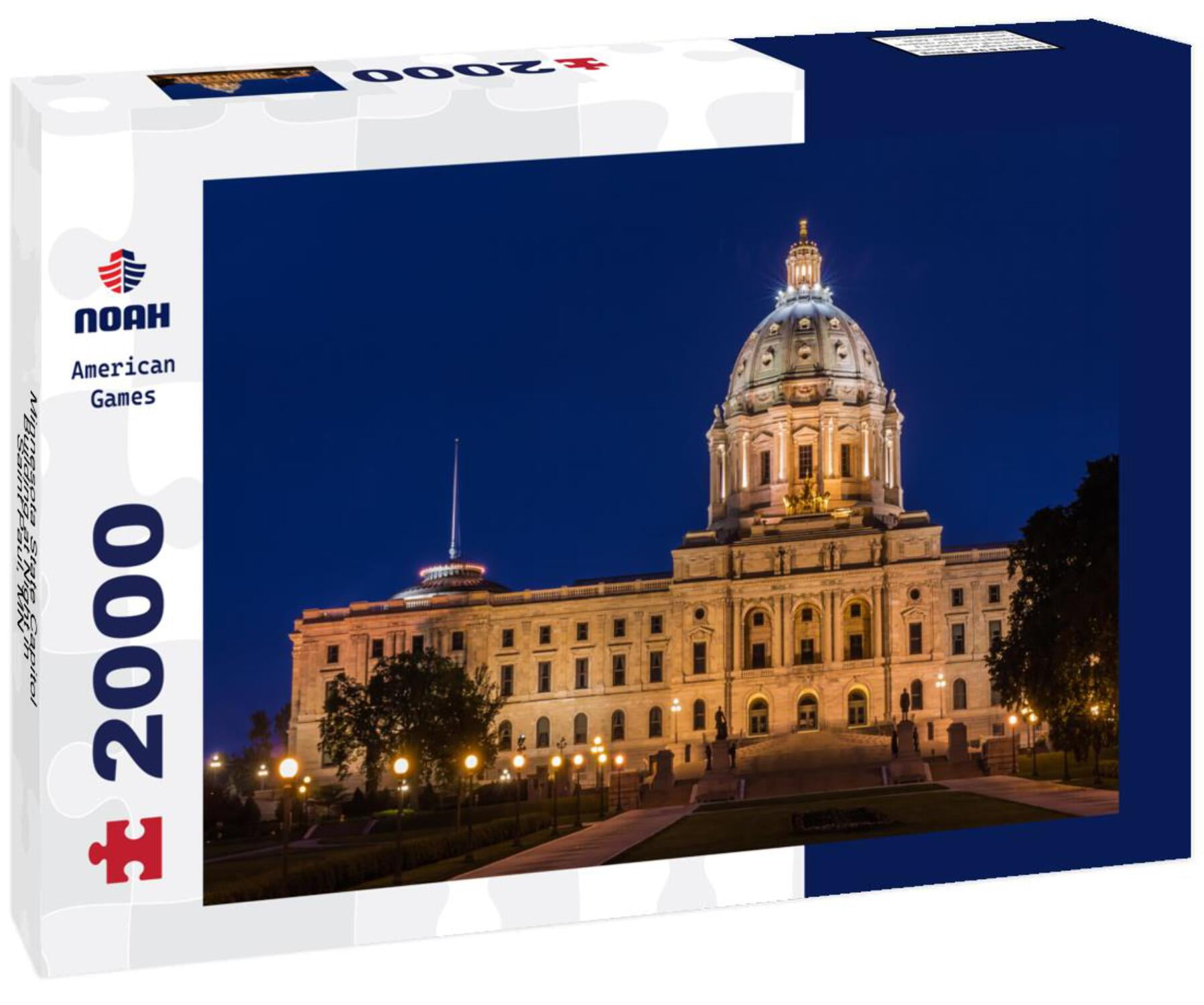Noah Jigsaw Puzzle Minnesota State Capitol Building at Night in Saint ...