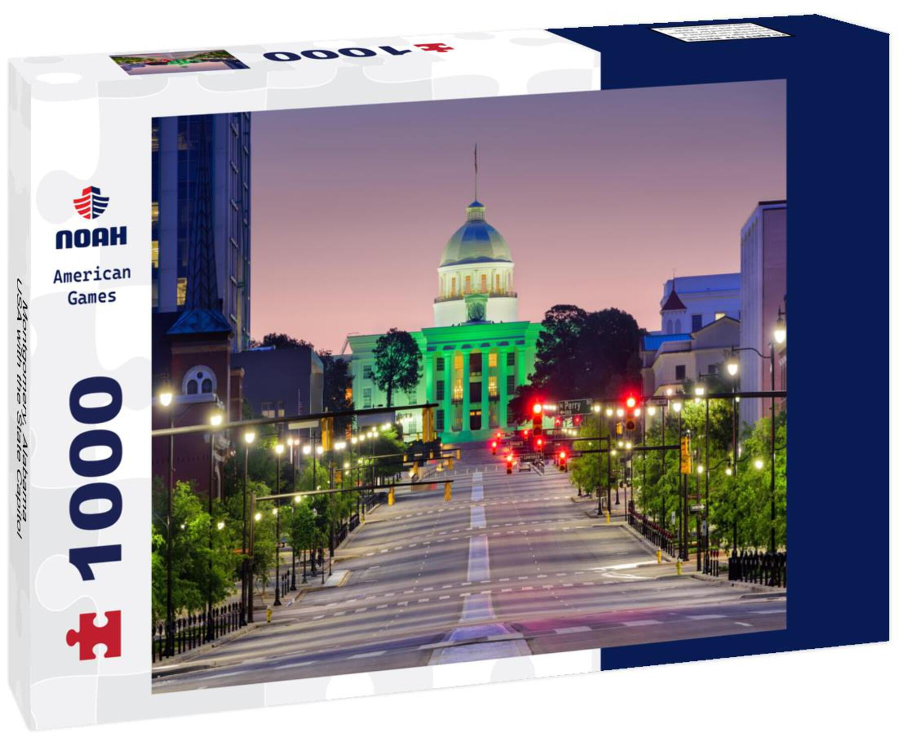 Noah Jigsaw Puzzle Montgomery, Alabama, USA with the State Capitol 1000 ...