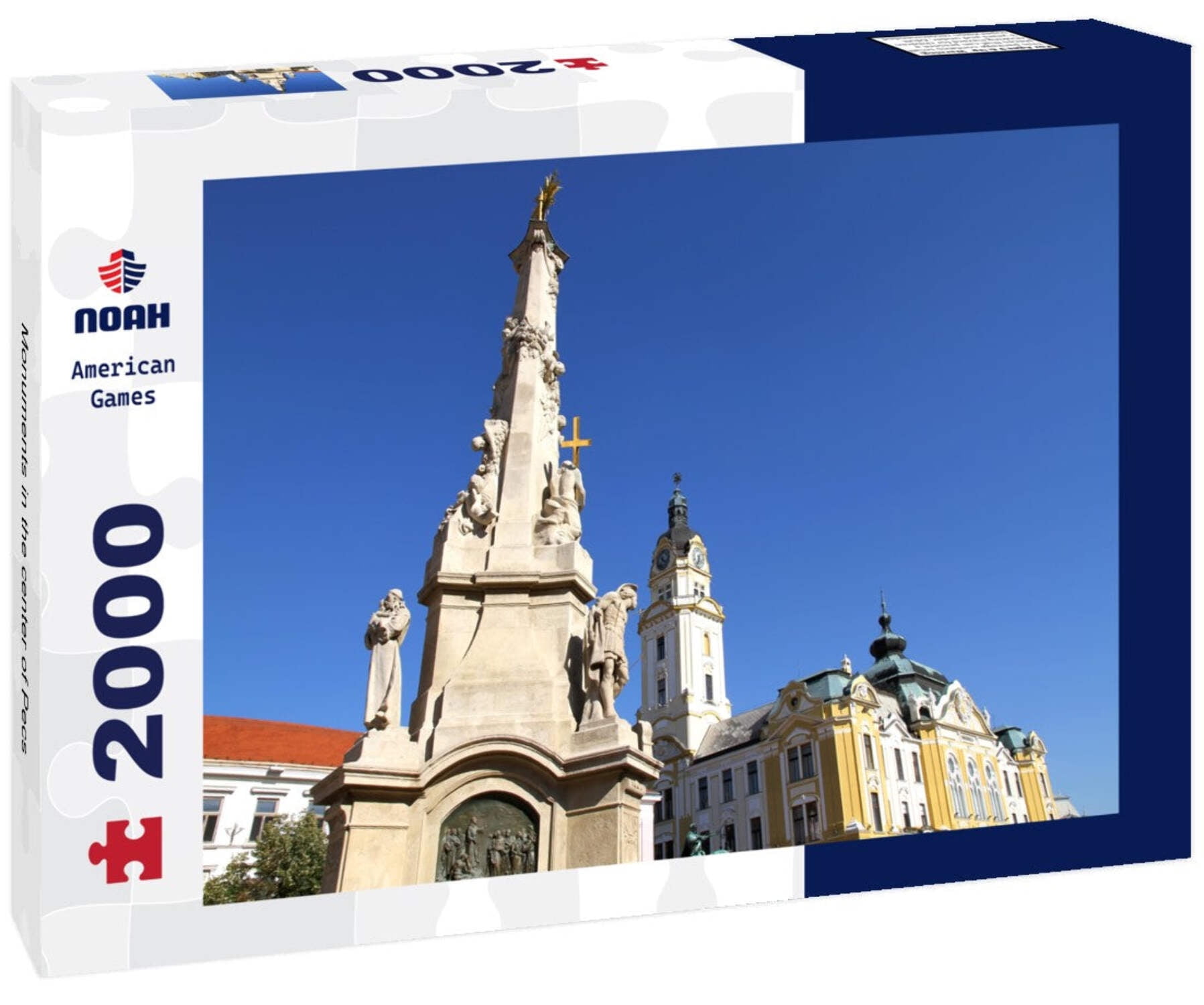 Noah Jigsaw Puzzle Monuments in the center of Pecs 2000 Pieces ...