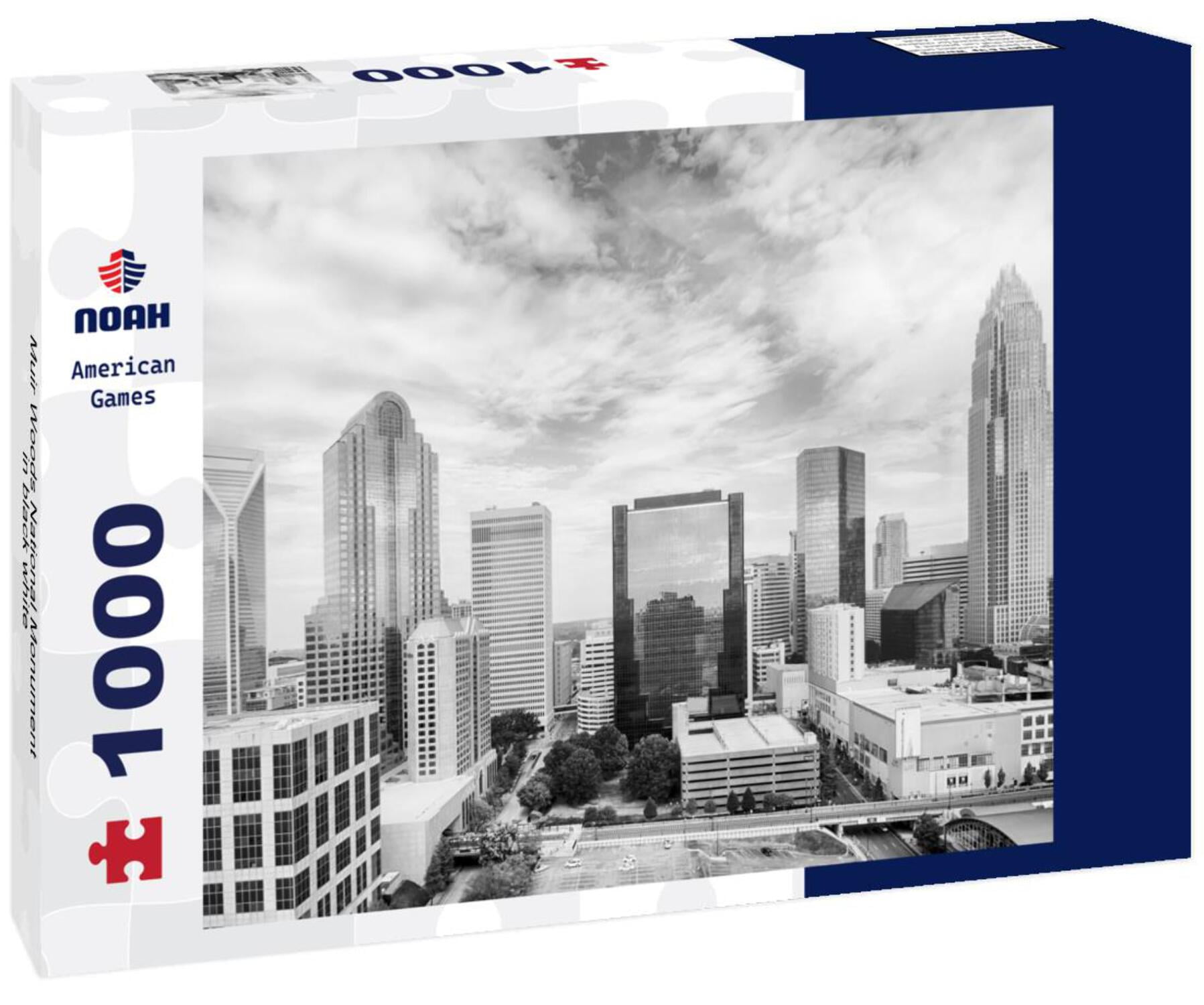 Noah Jigsaw Puzzle Muir Woods National Monument in black white 1000 ...