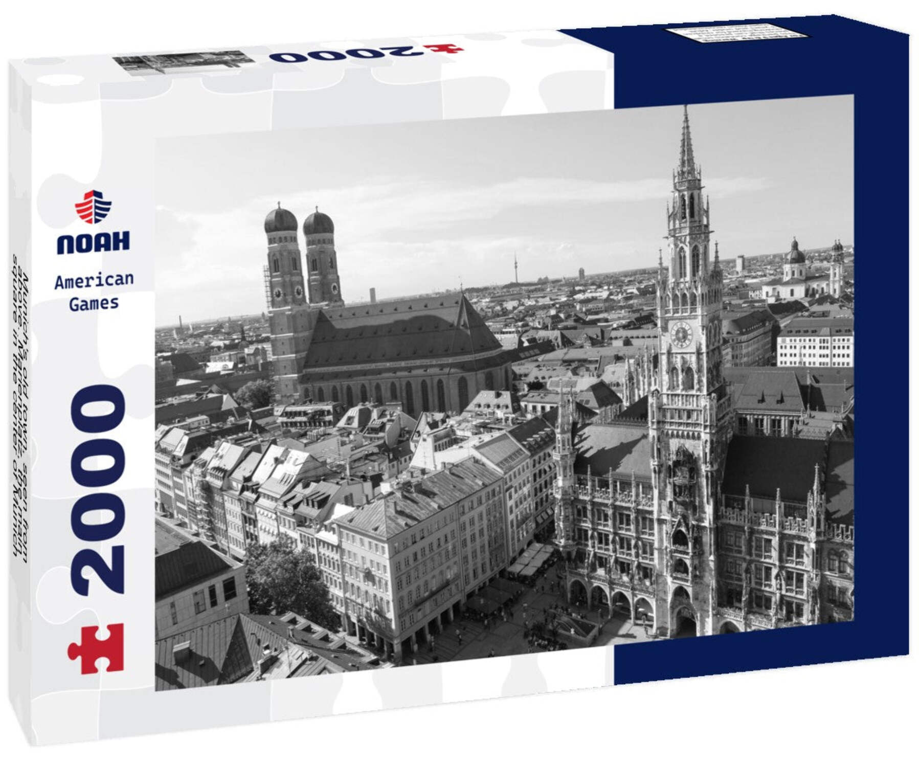 Noah Jigsaw Puzzle Munich's old town, seen from above. Marienplatz, the ...