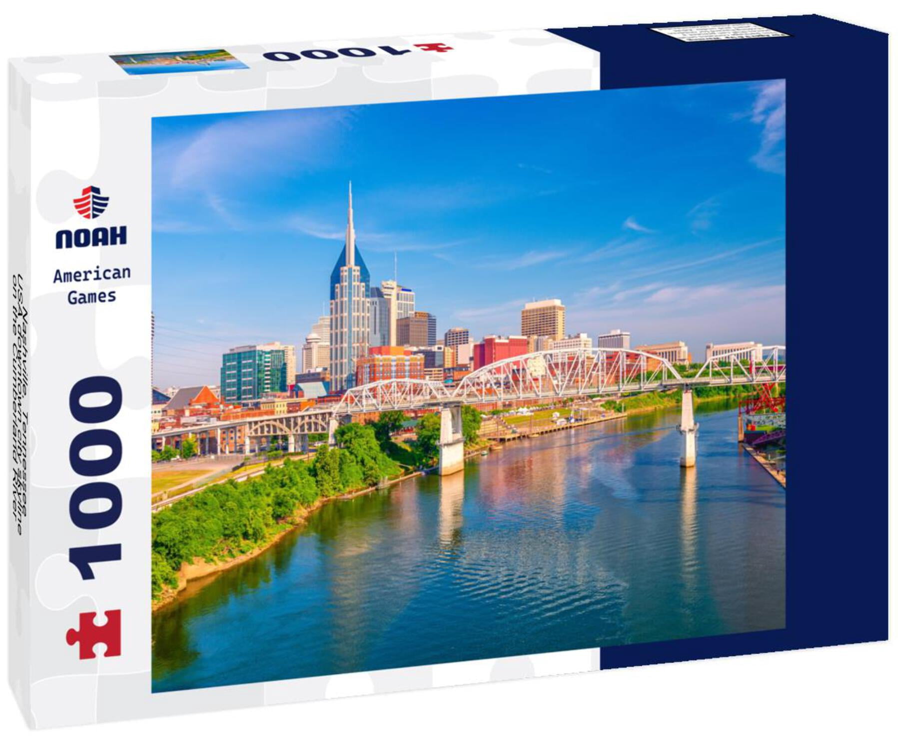 Noah Jigsaw Puzzle Nashville, Tennessee, USA downtown city skyline on ...
