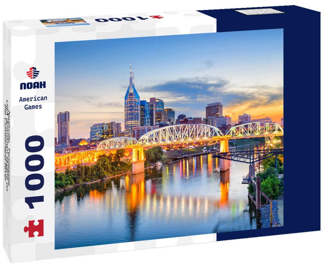 Noah Jigsaw Puzzle Nashville, Tennessee, USA downtown skyline on the ...