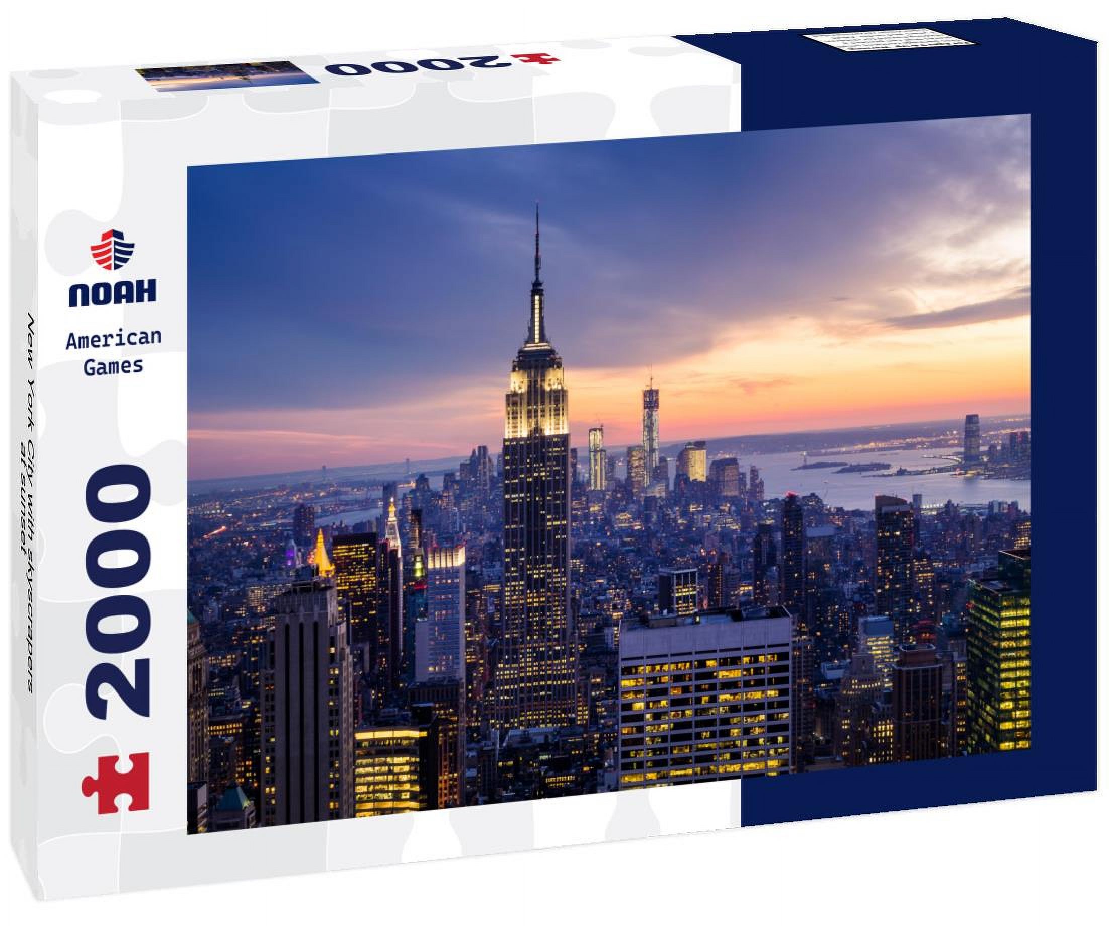 Noah Jigsaw Puzzle New York City with skyscrapers at sunset 2000 pieces ...