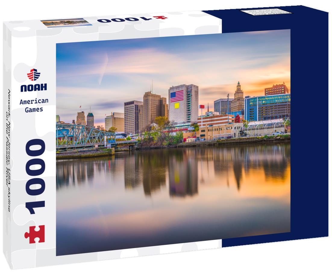 Noah Jigsaw Puzzle Newark, New Jersey, USA skyline on the Passaic River ...