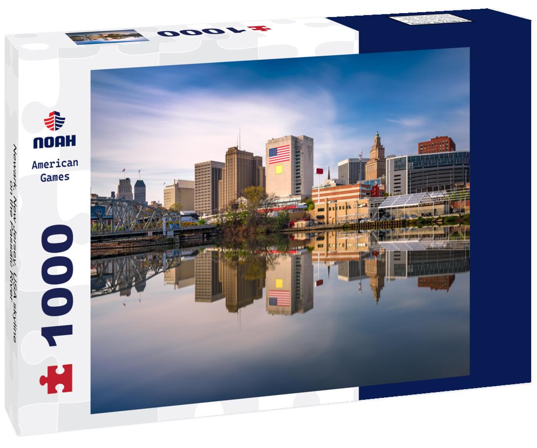 Noah Jigsaw Puzzle Newark, New Jersey, USA skyline on the Passaic River ...
