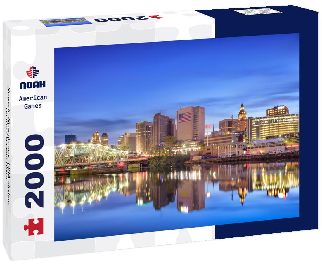 Noah Jigsaw Puzzle Newark, New Jersey, USA skyline on the Passaic River ...
