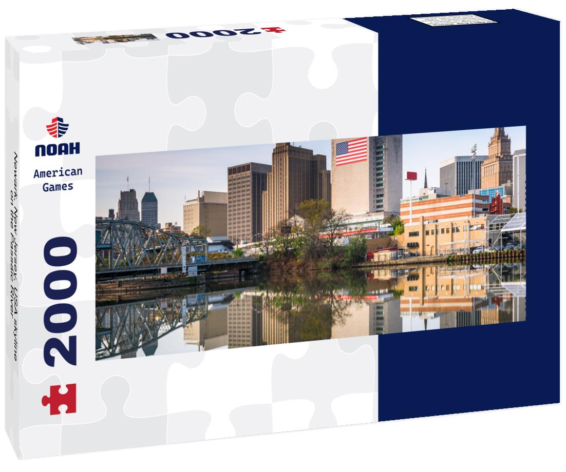 Noah Jigsaw Puzzle Newark, New Jersey, USA skyline on the Passaic River ...