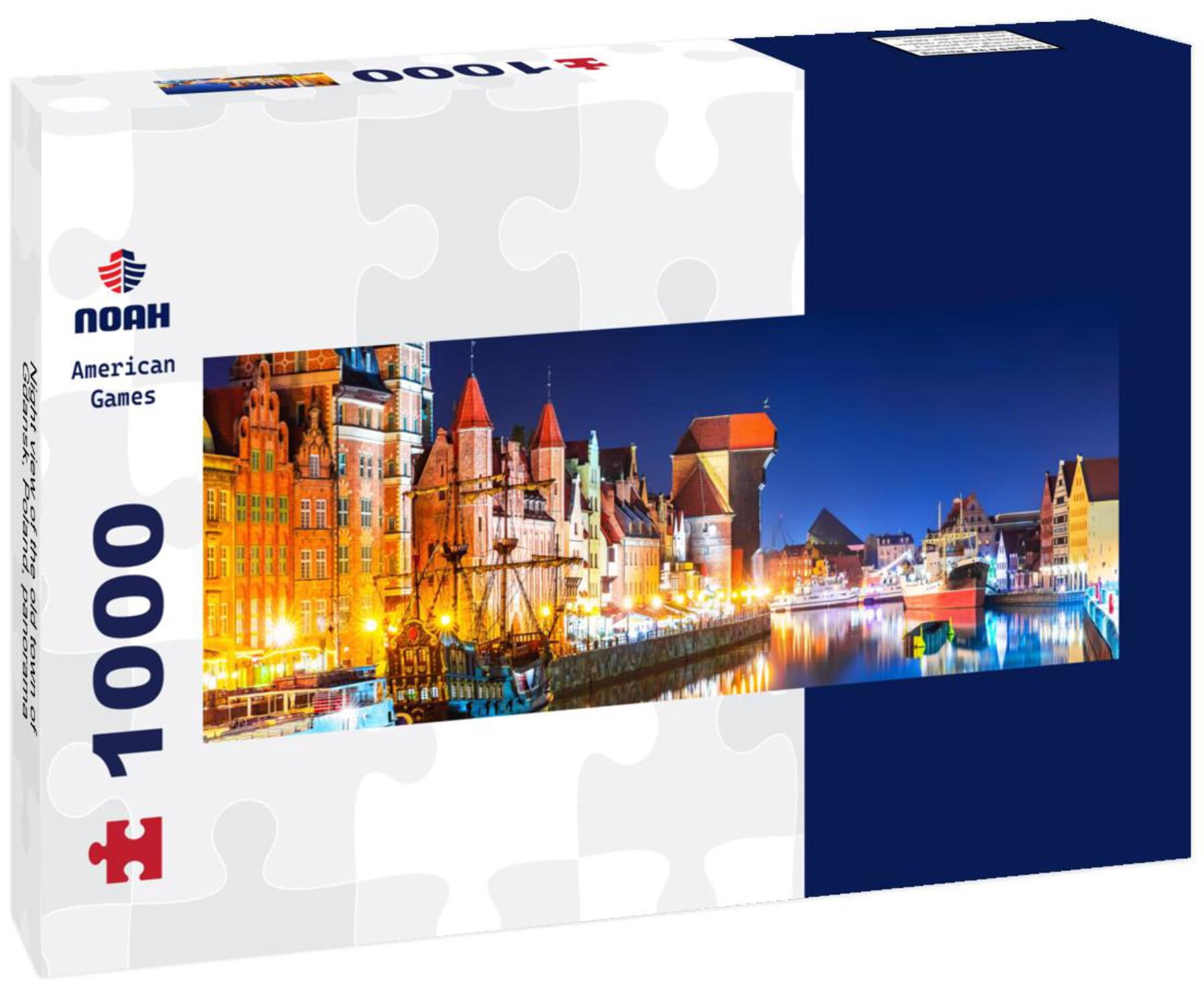 Noah Jigsaw Puzzle Night view of the old town of Gdansk, Poland ...