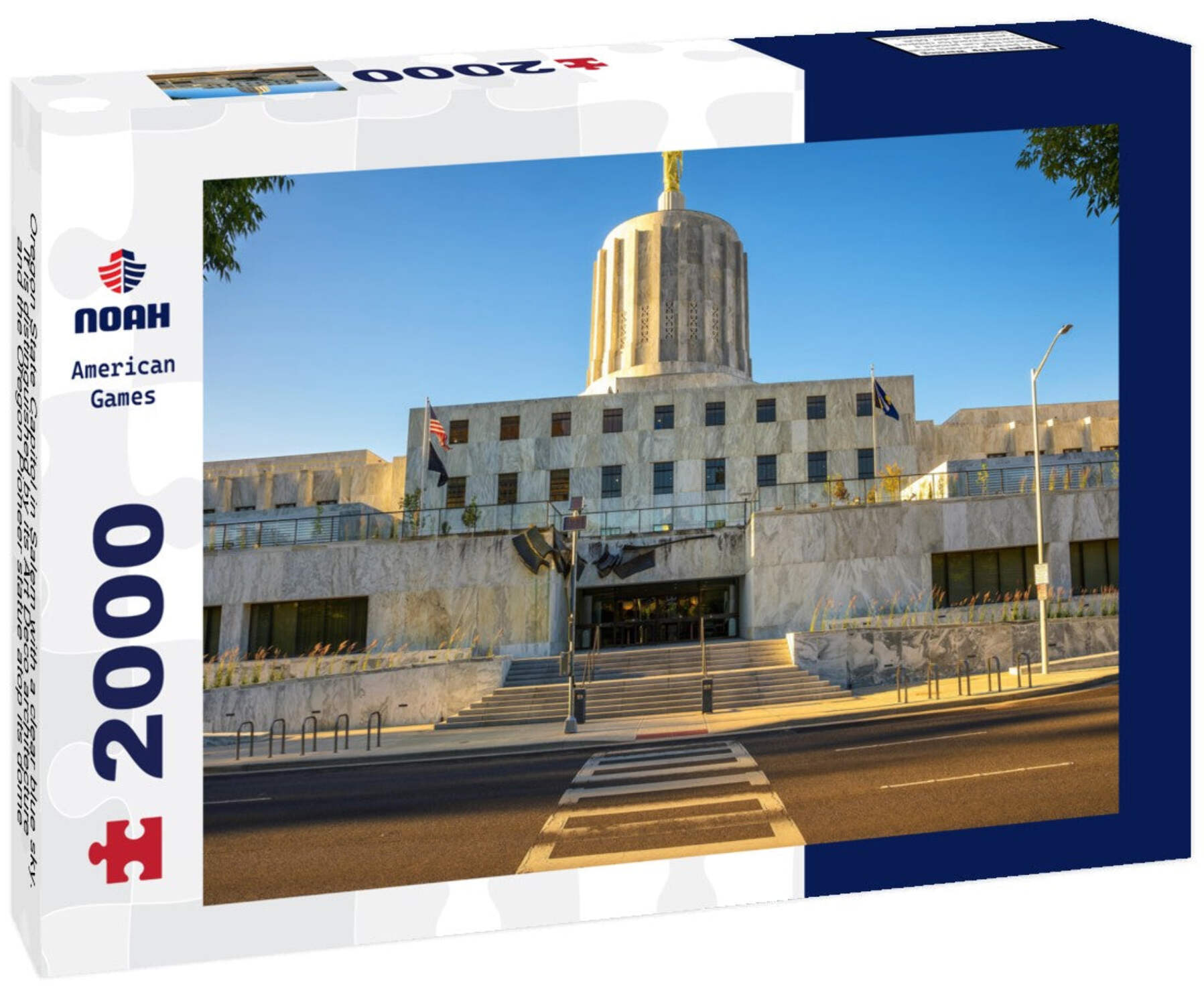 Noah Jigsaw Puzzle Oregon State Capitol in Salem with a clear blue sky ...