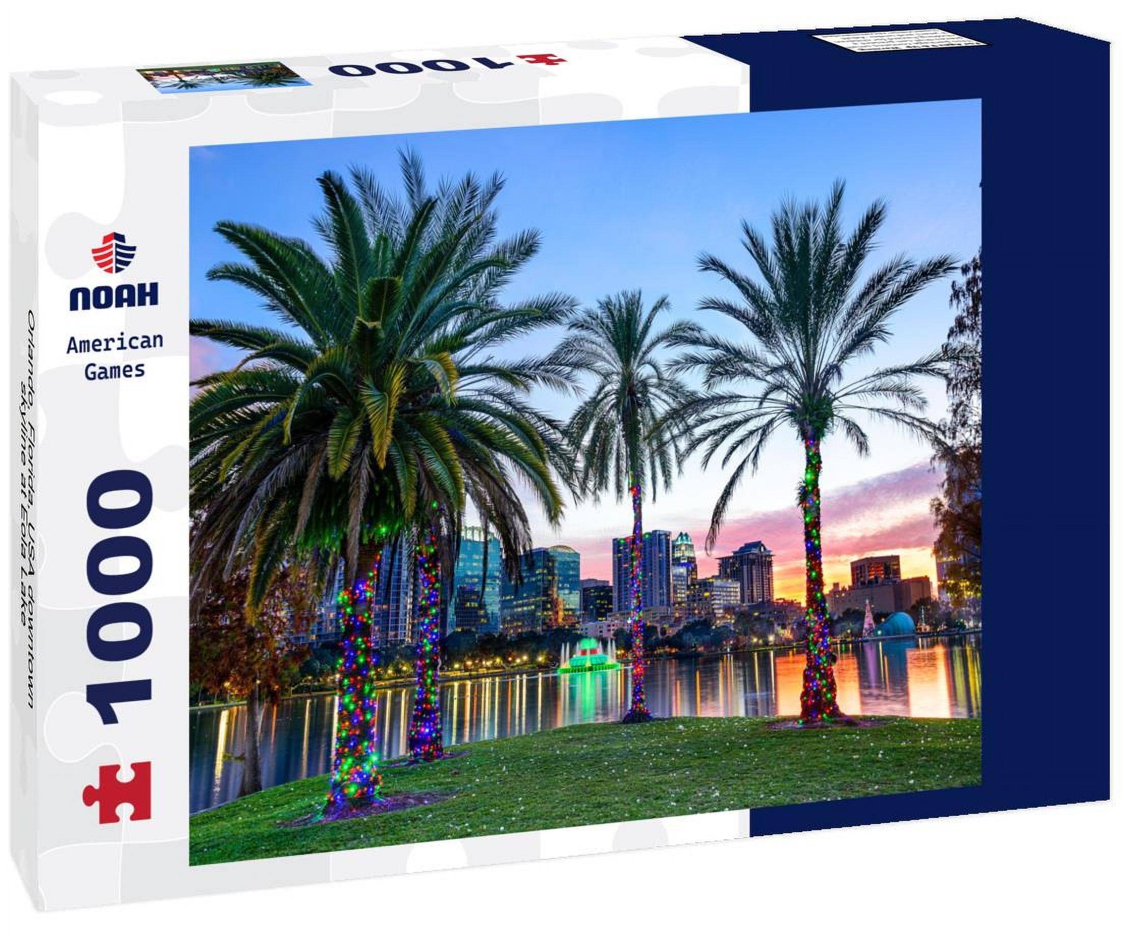 Noah Jigsaw Puzzle Orlando, Florida, USA downtown skyline at Eola Lake ...