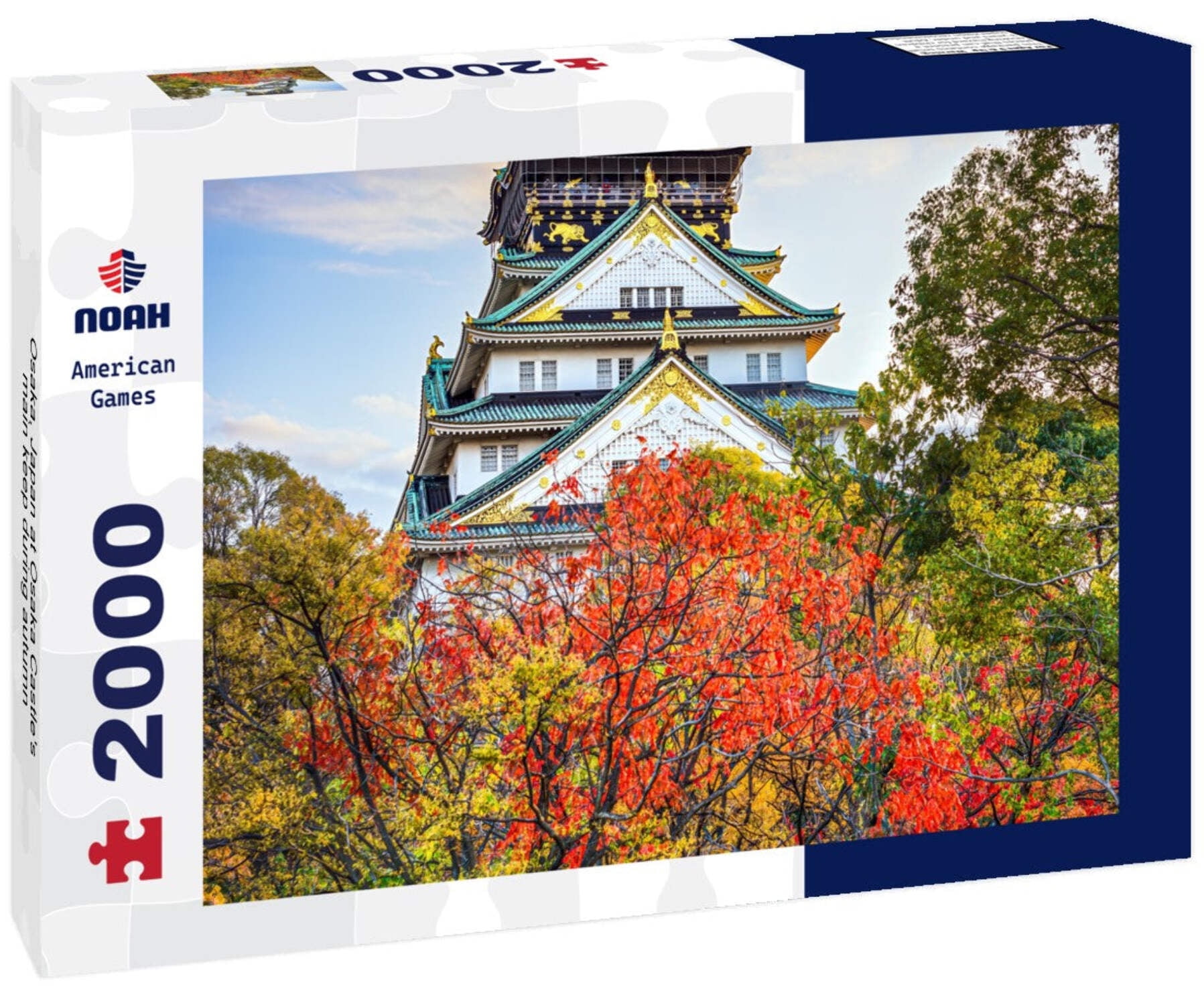 Noah Jigsaw Puzzle Osaka, Japan at Osaka Castle's main keep during ...