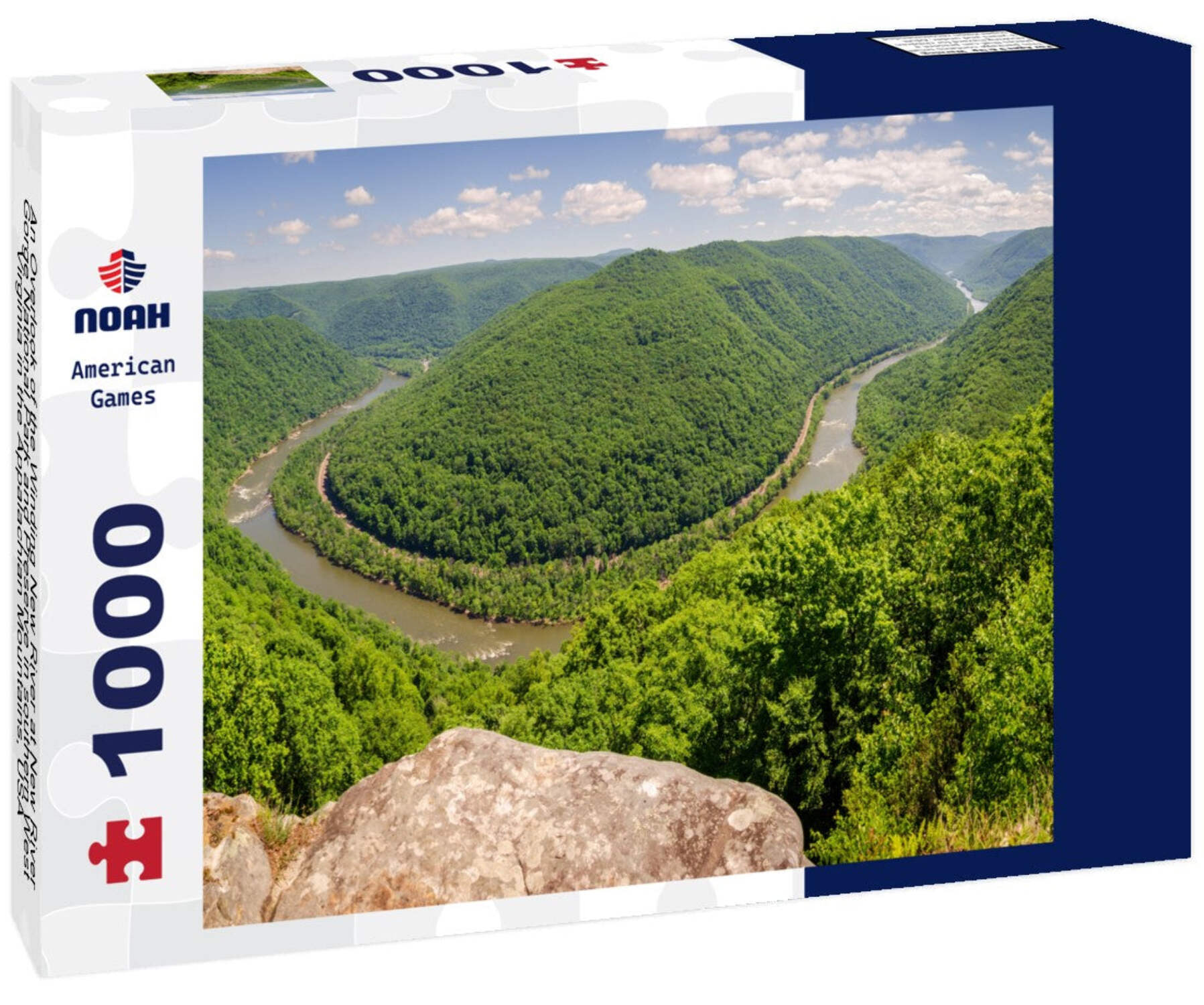 Noah Jigsaw Puzzle An Overlook of the Winding New River at New River ...