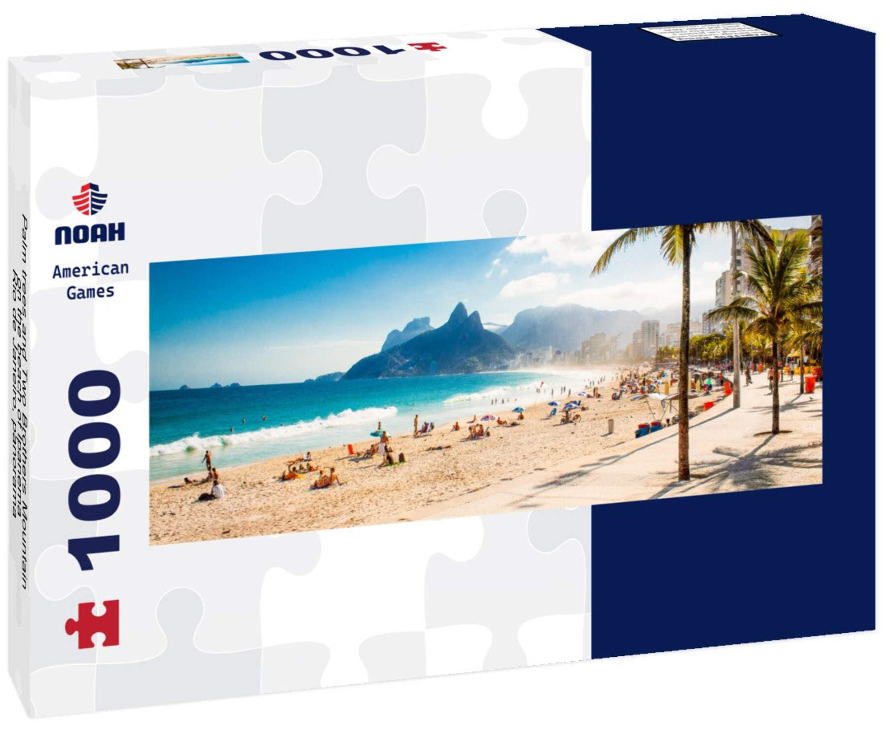 Noah Jigsaw Puzzle Palm trees and Two Brothers Mountain on the beach of ...