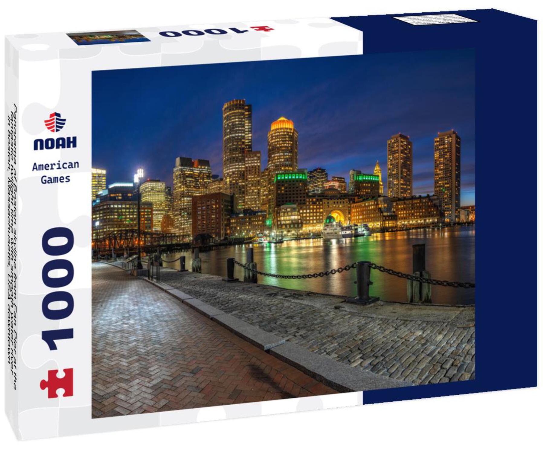 Noah Jigsaw Puzzle Panorama of Boston skyline from Fan Pier at the ...