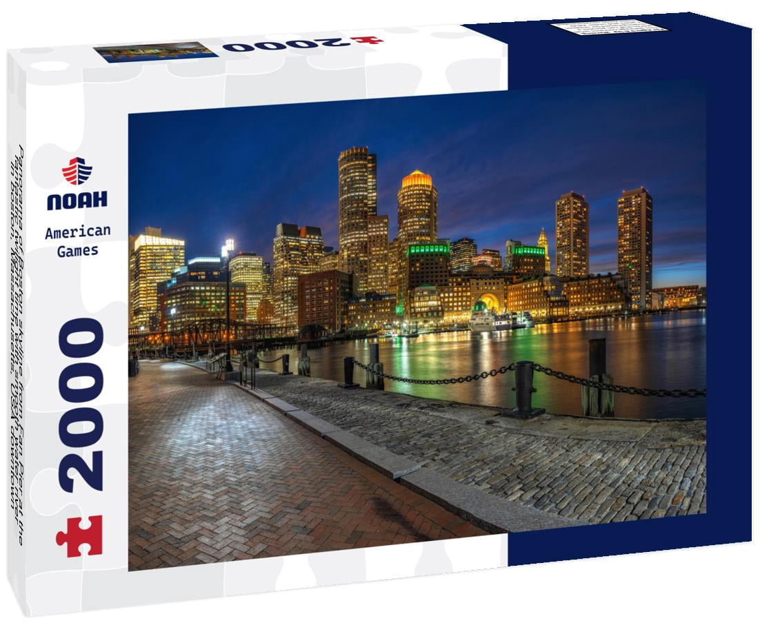 Noah Jigsaw Puzzle Panorama of Boston skyline from Fan Pier at the ...