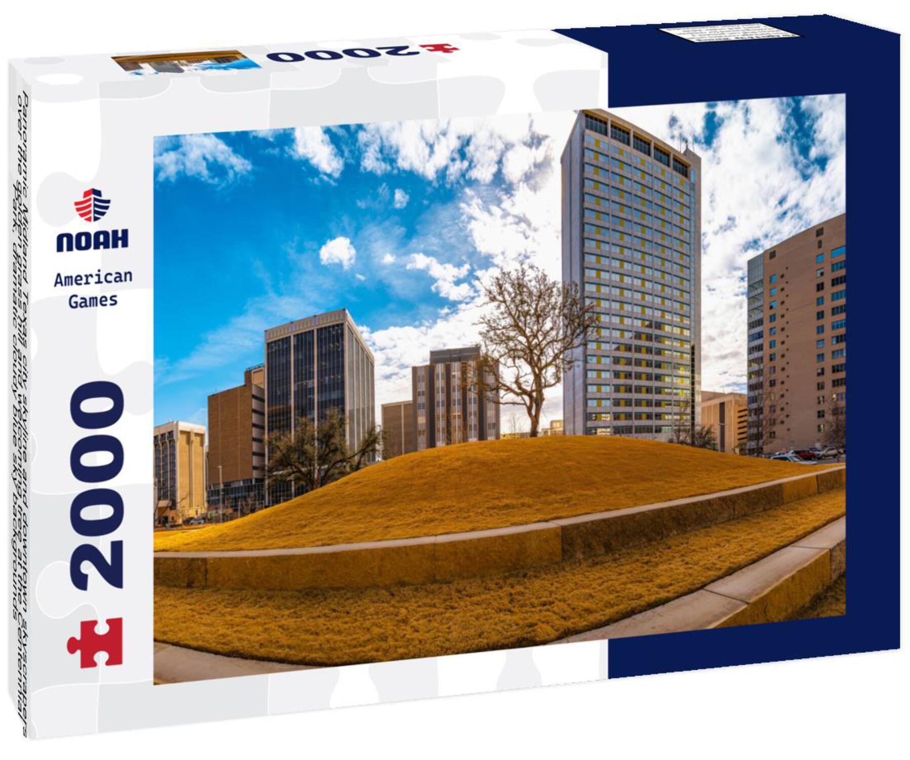 Noah Jigsaw Puzzle Panoramic Midland Texas city skyline and downtown ...