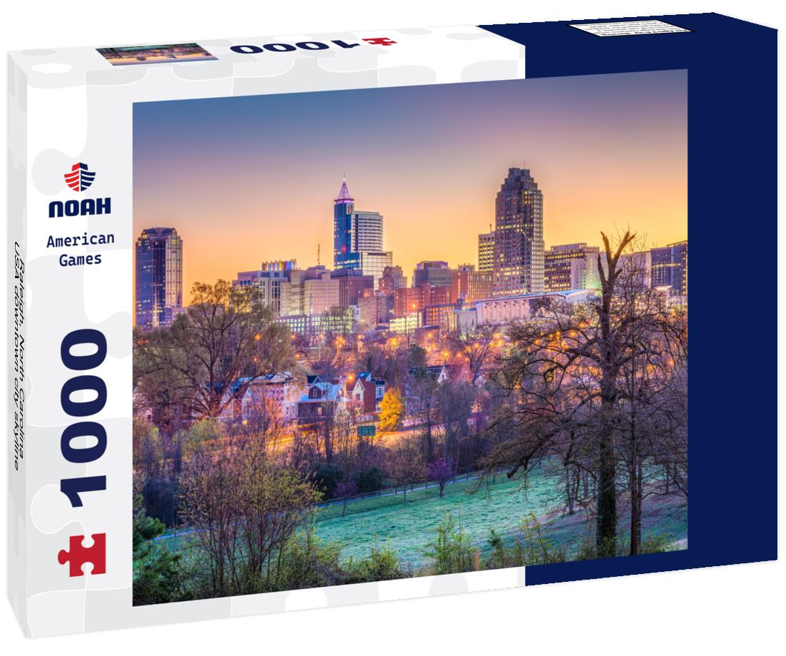 Noah Jigsaw Puzzle Raleigh, North Carolina, USA downtown city skyline ...