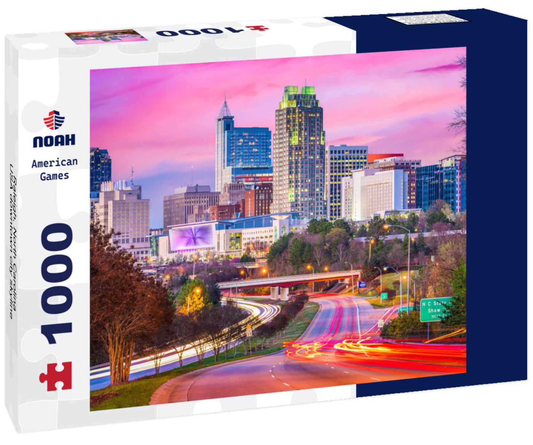 Noah Jigsaw Puzzle Raleigh, North Carolina, USA downtown city skyline ...