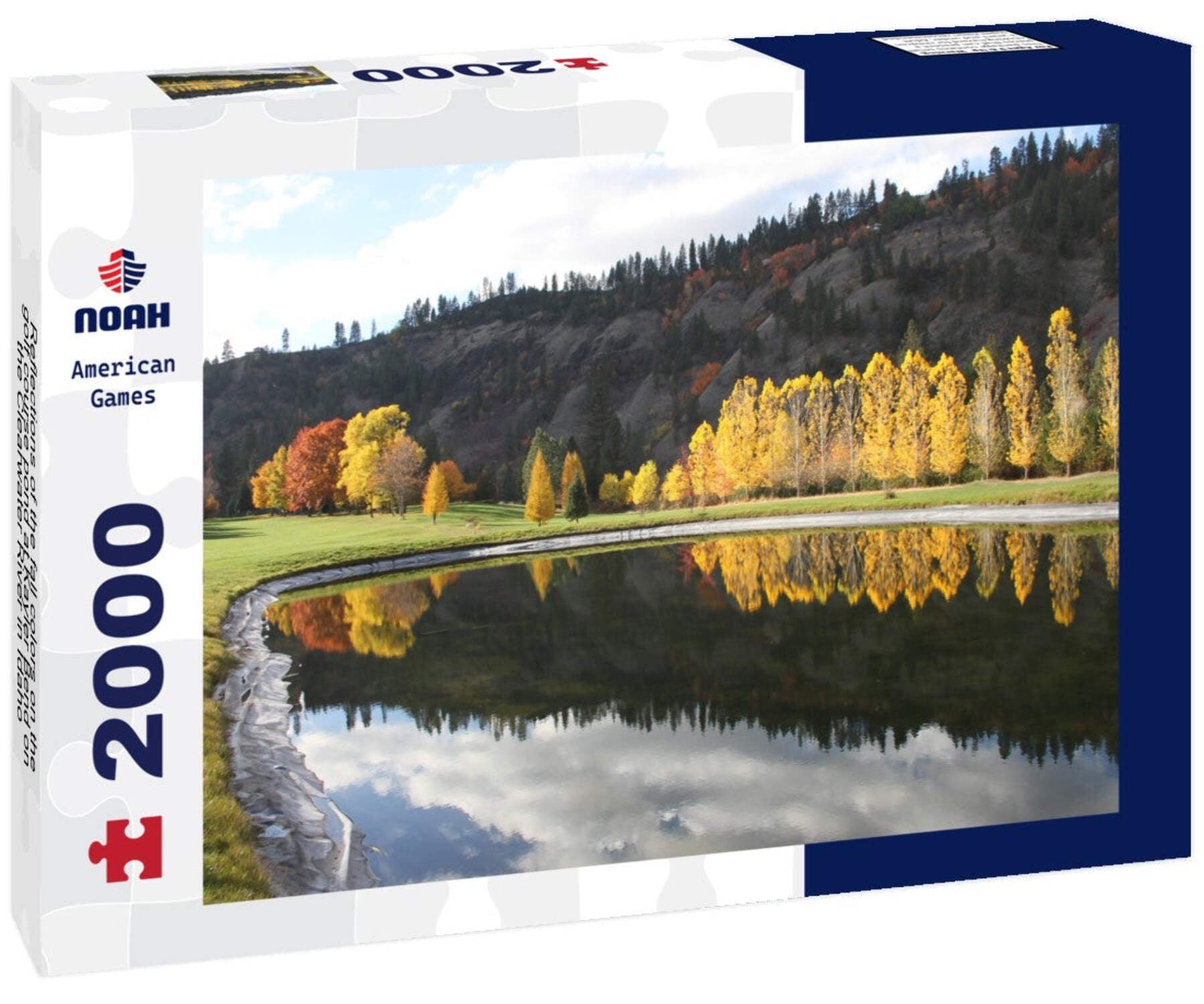 Noah Jigsaw Puzzle Reflections of the fall colors on the golf course ...