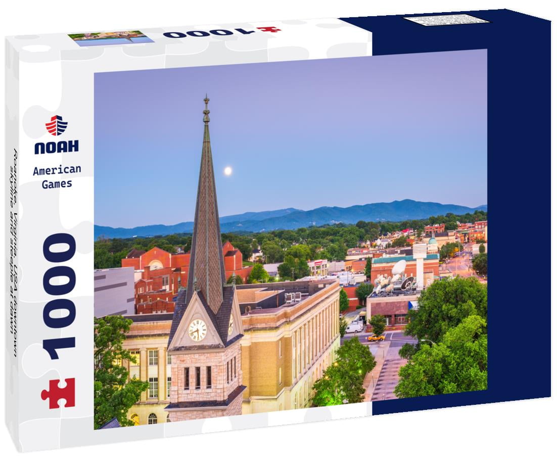 Noah Jigsaw Puzzle Roanoke, Virginia, USA downtown skyline and steeple ...