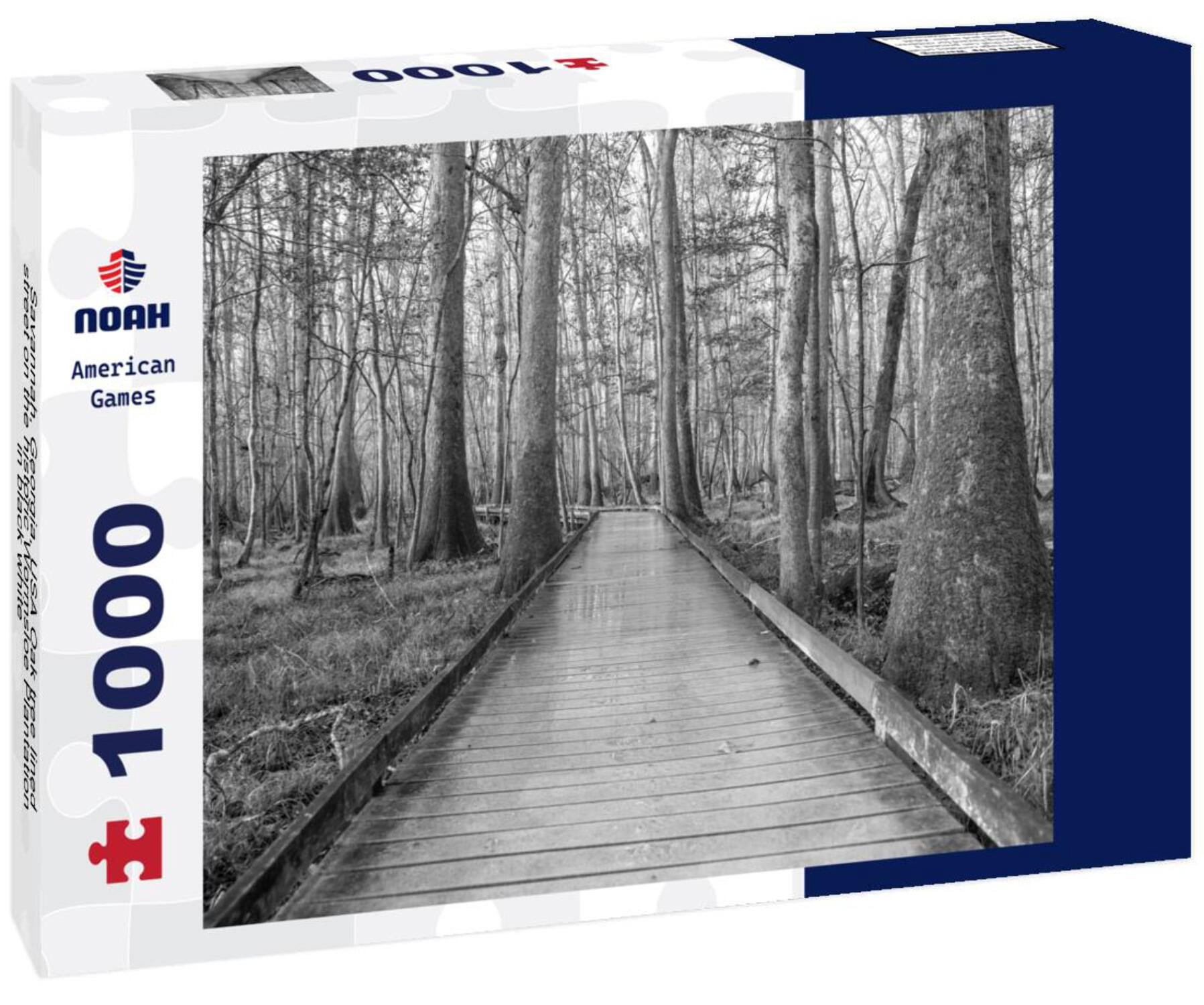 Noah Jigsaw Puzzle Savannah, Georgia, USA Oak tree lined street on the ...