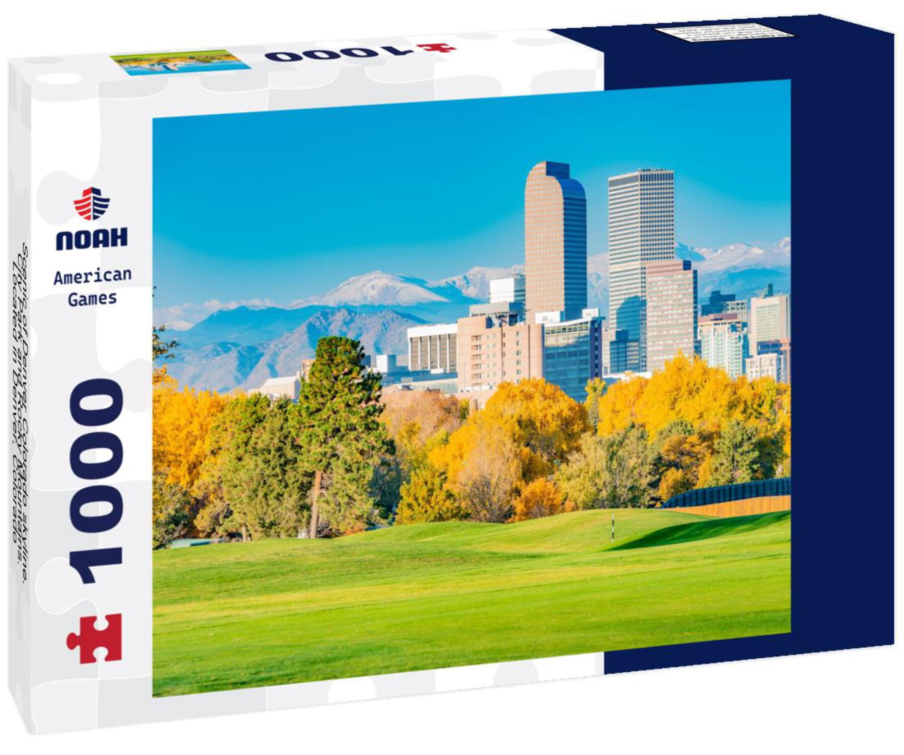Noah Jigsaw Puzzle Scenic of Denver Colorado skyline. City Park and ...