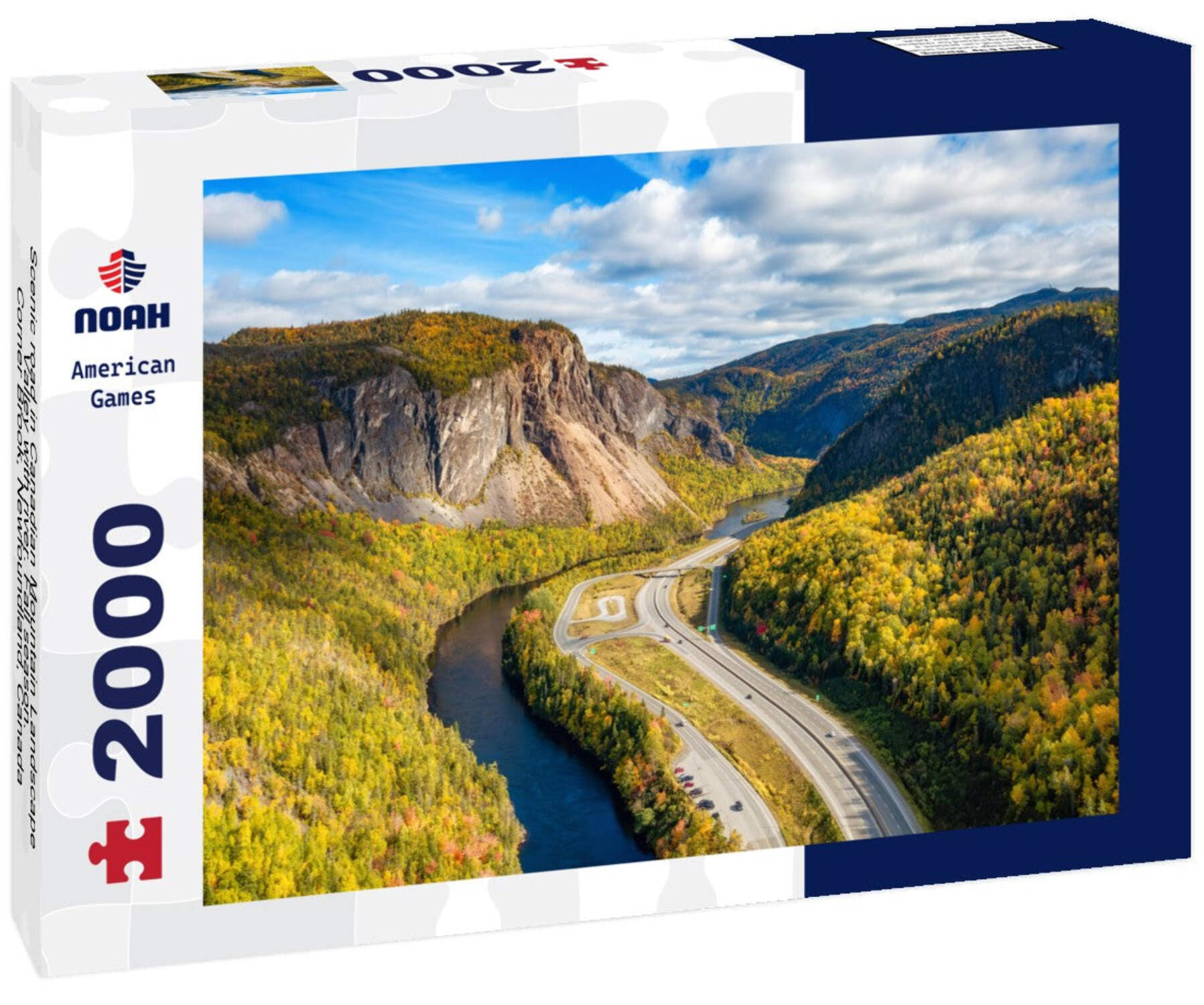 Noah Jigsaw Puzzle Scenic road in Canadian Mountain Landscape Valley ...