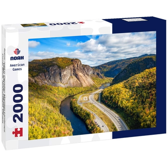 Noah Jigsaw Puzzle Scenic road in Canadian Mountain Landscape Valley ...