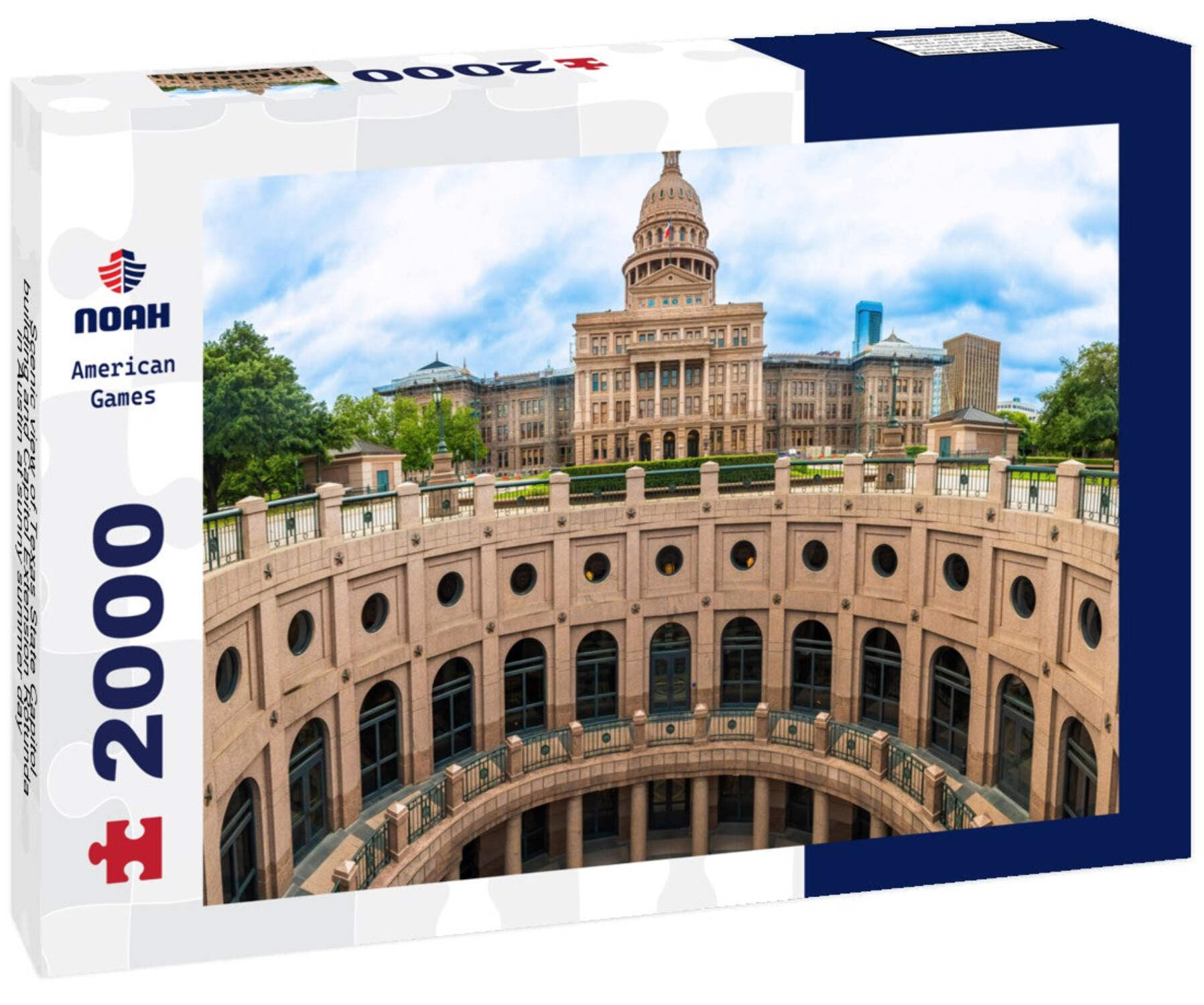 Scenic view of Texas State Capitol building and Capitol Extension ...