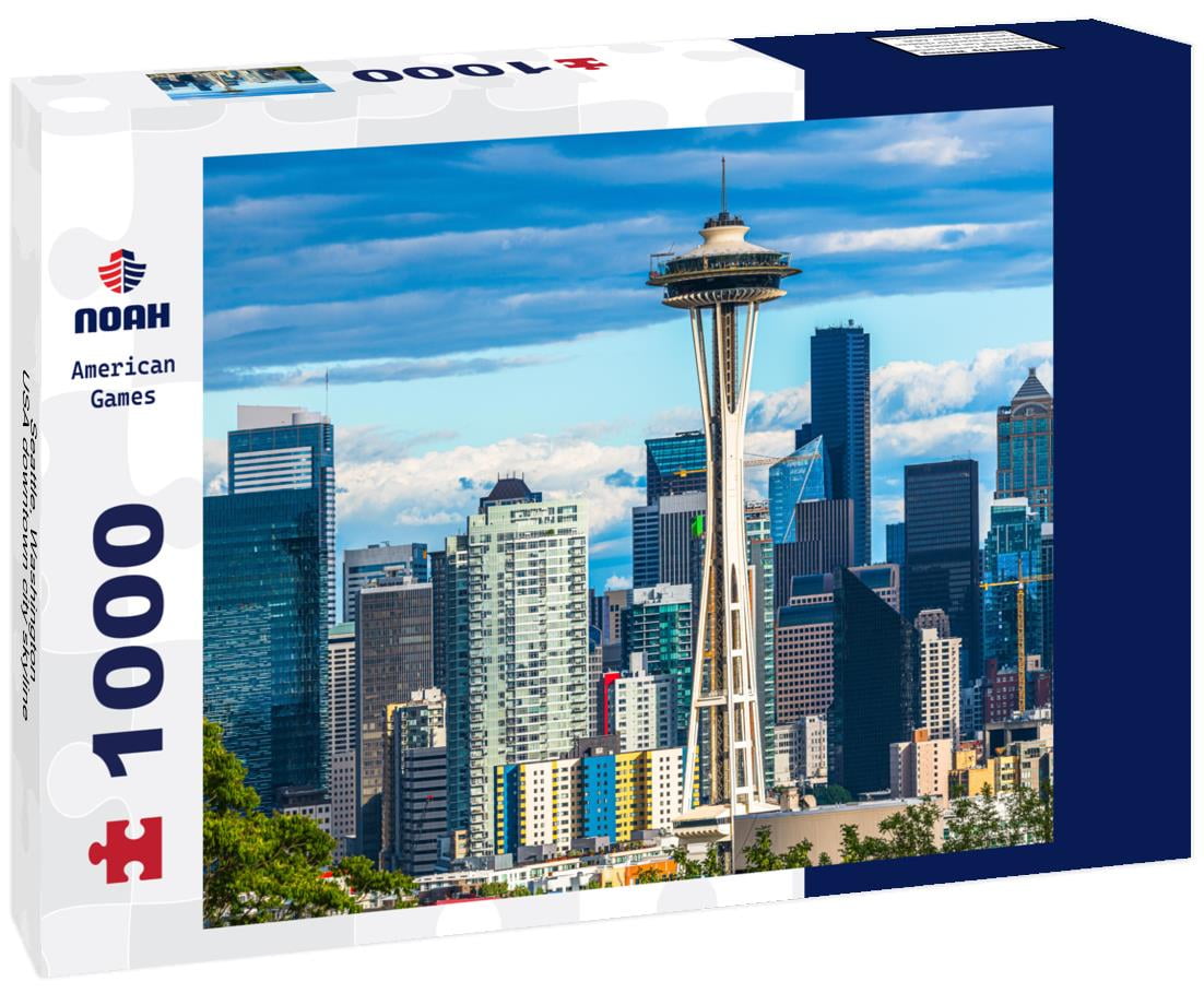 Noah Jigsaw Puzzle Seattle, Washington, USA downtown city skyline 1000 ...