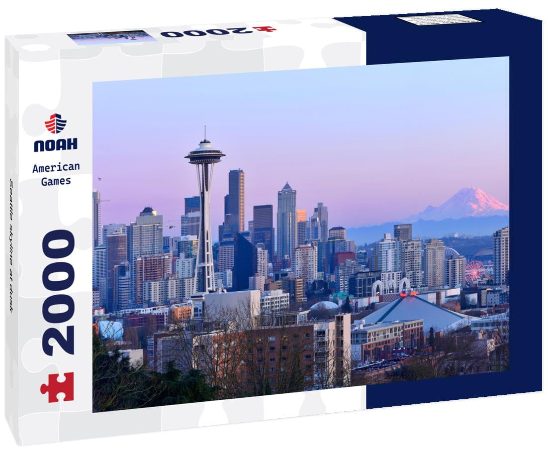 Noah Jigsaw Puzzle Seattle skyline at dusk 2000 pieces - Walmart.com