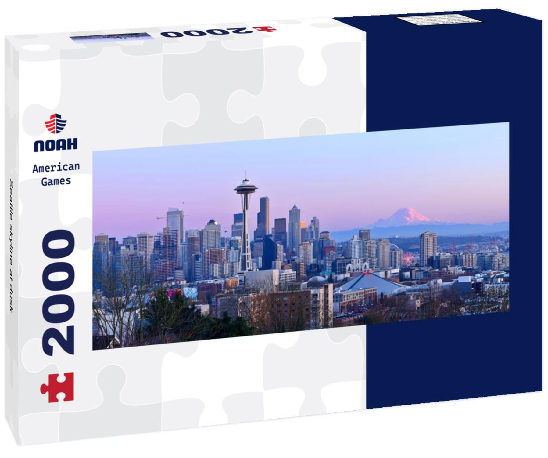 Noah Jigsaw Puzzle Seattle skyline at dusk panorama 2000 pieces ...