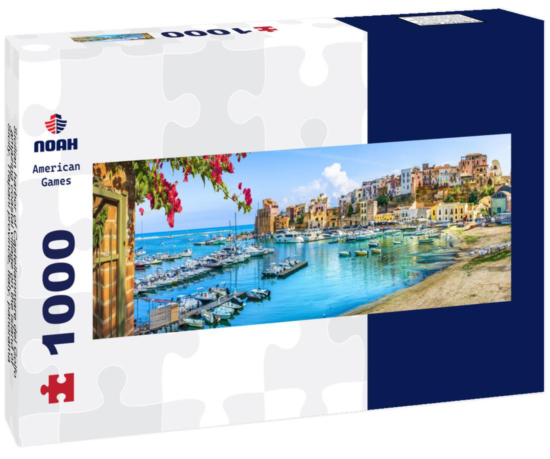 Noah Jigsaw Puzzle Sicilian harbor of Castellammare del Golfo, amazing ...