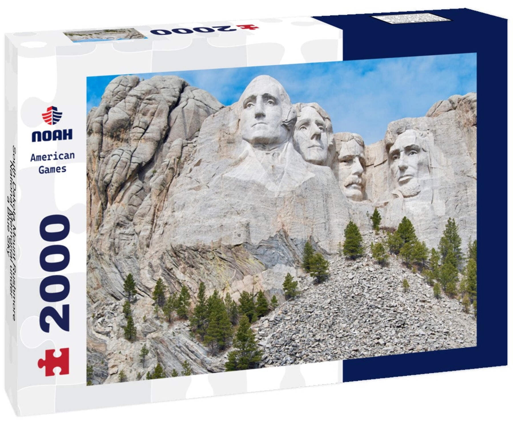 Noah Jigsaw Puzzle South Dakota Mount Rushmore National Memorial under ...