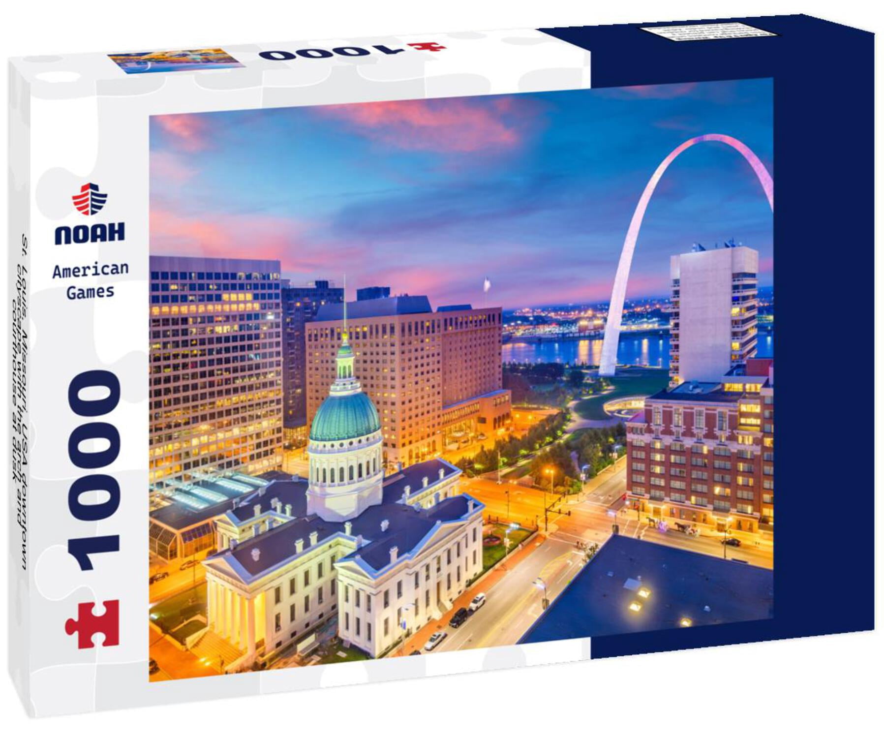 Noah Jigsaw Puzzle St. Louis, Missouri, USA downtown cityscape with the ...
