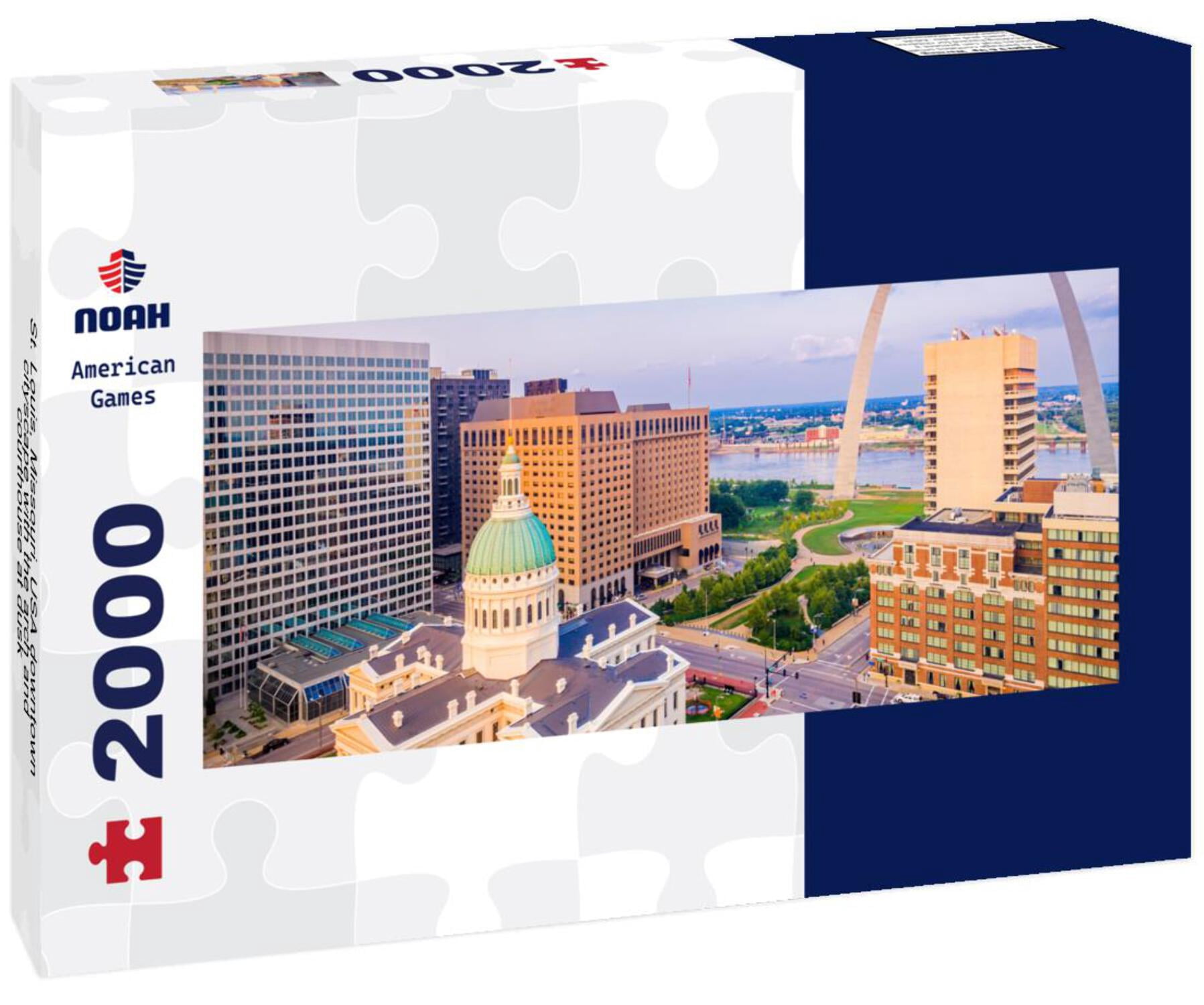 Noah Jigsaw Puzzle St. Louis, Missouri, USA downtown cityscape with the ...