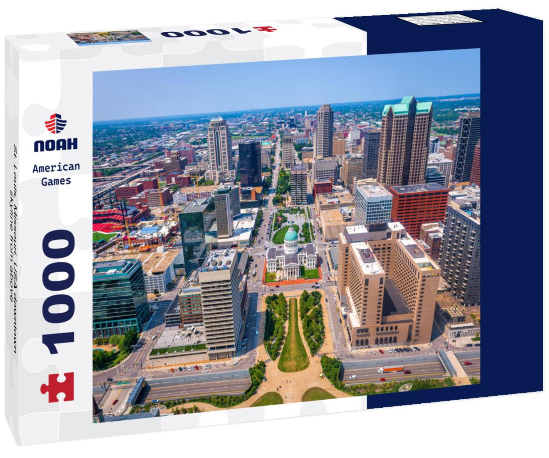 Noah Jigsaw Puzzle St. Louis, Missouri, USA downtown skyline from above ...