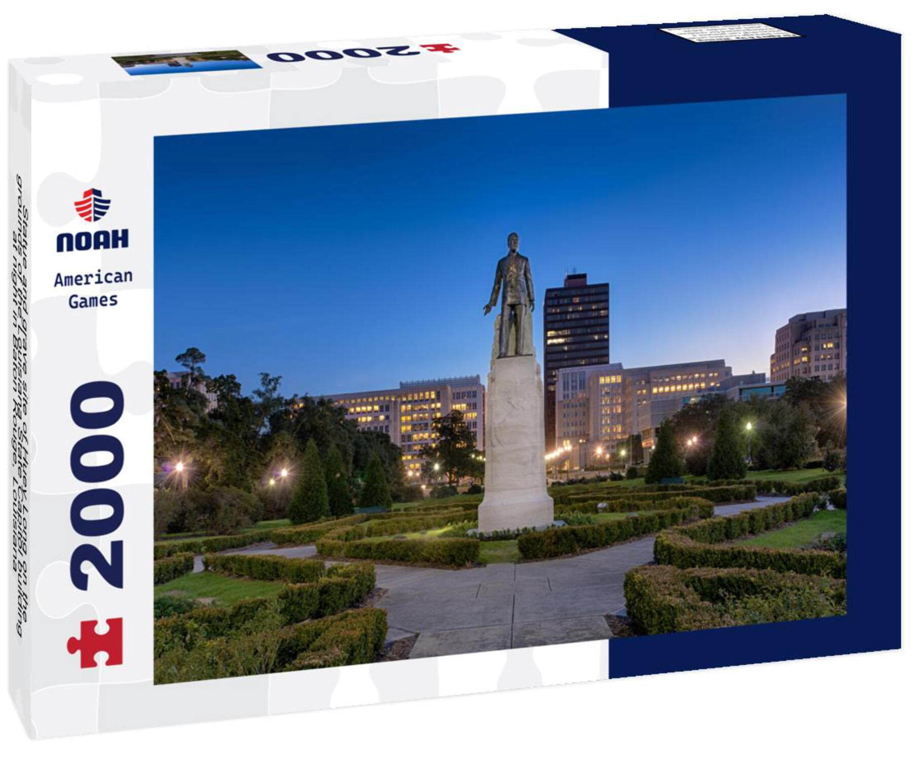 Noah Jigsaw Puzzle Statue and grave site of Huey Long on the grounds of ...