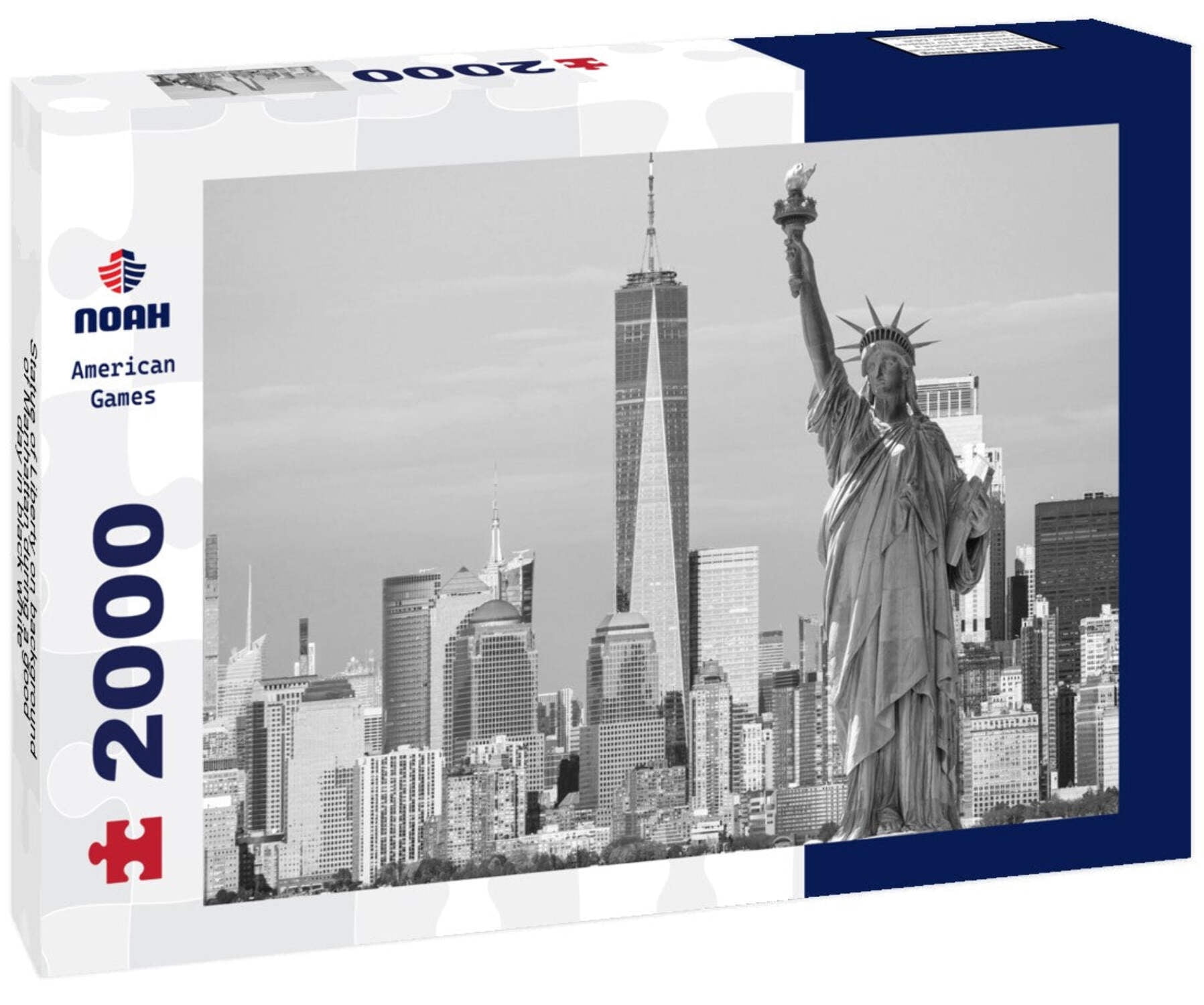 Noah Jigsaw Puzzle Statue of Liberty on background of Manhattan during ...